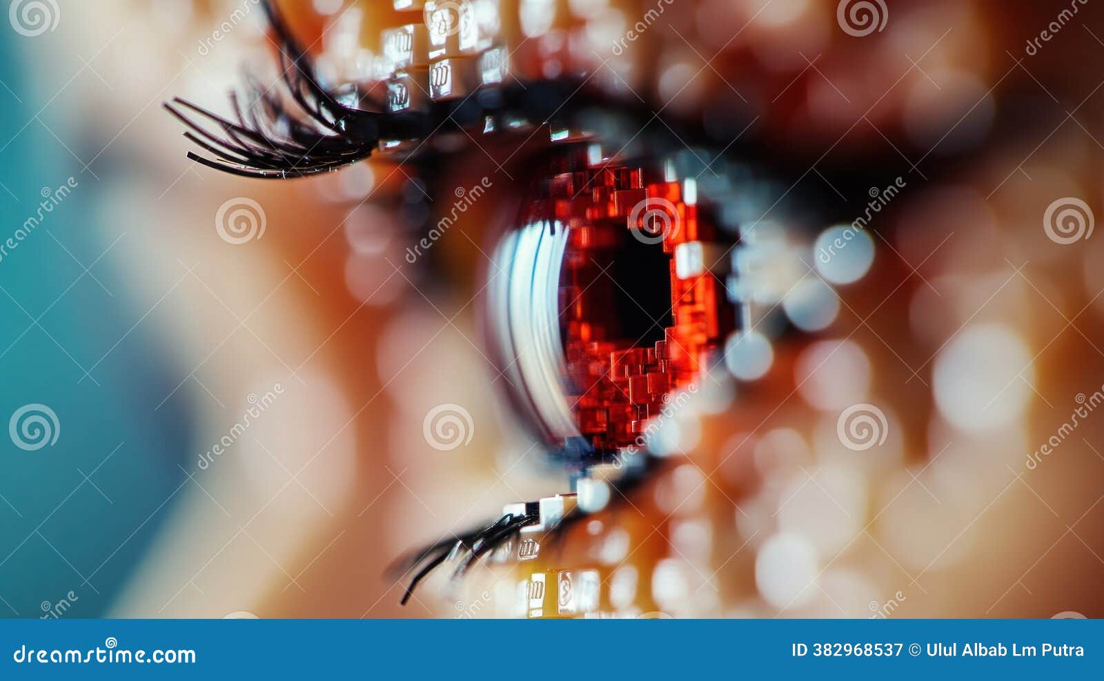 The New Normal With Bokeh Lights Remixed Media As A Background To Reflect On Digital Art Concept ...