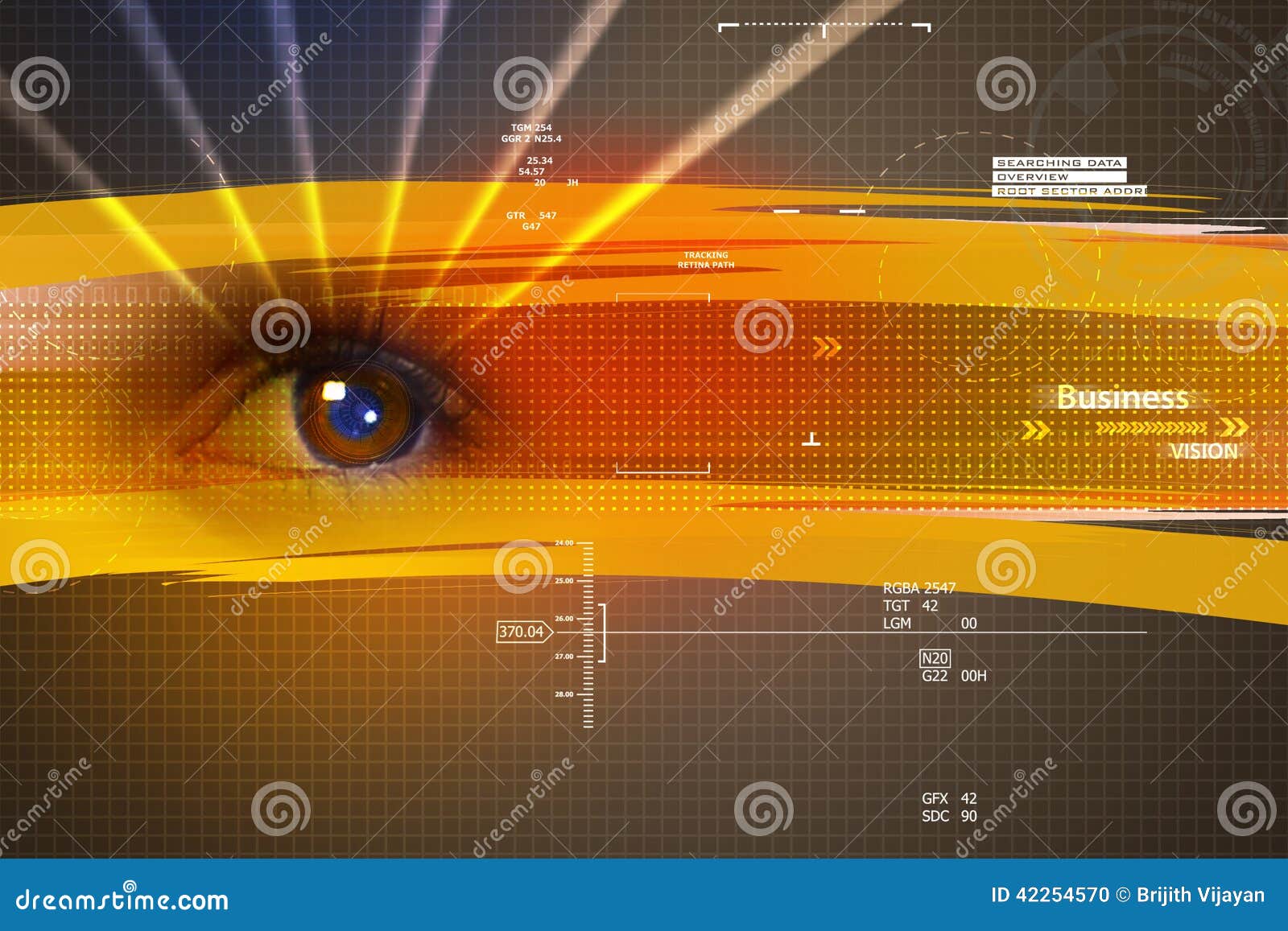 Digital eye stock illustration. Illustration of texture - 42254570