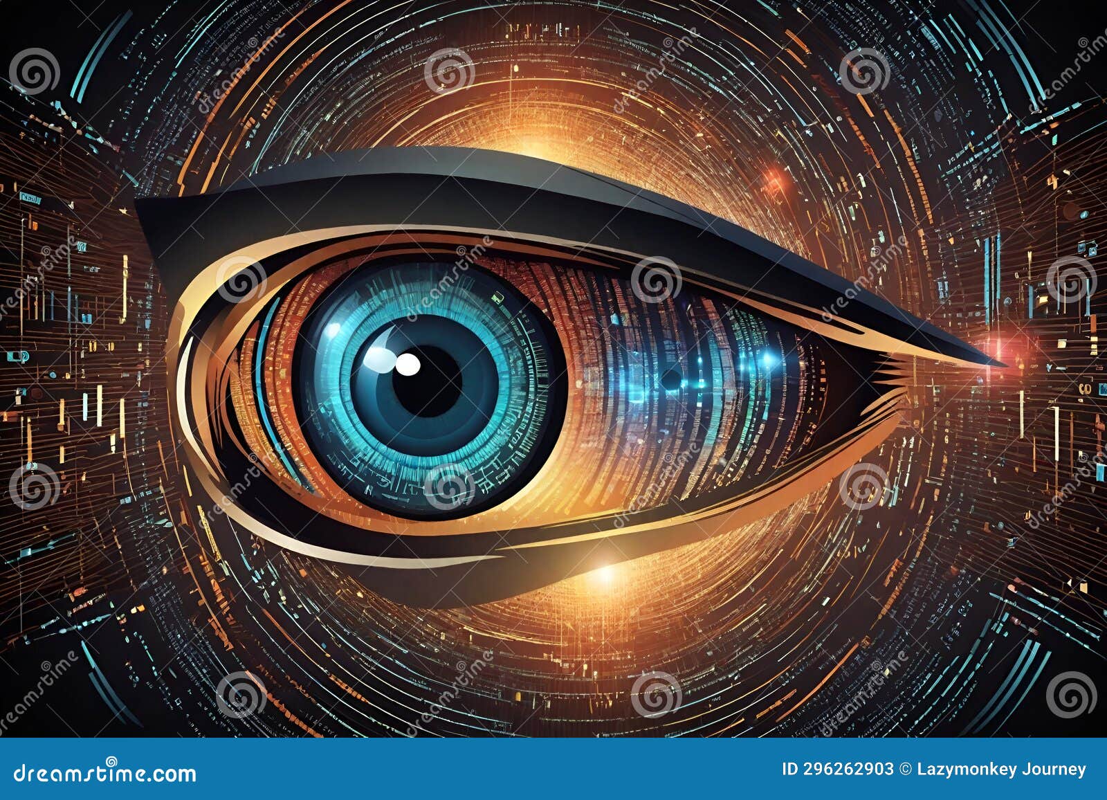 Digital Eye, Data Network and Cyber Security Technology Stock ...