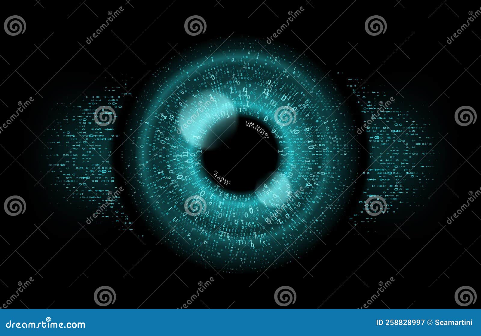 Digital Eye, Data Network, Cyber Security Stock Vector - Illustration ...