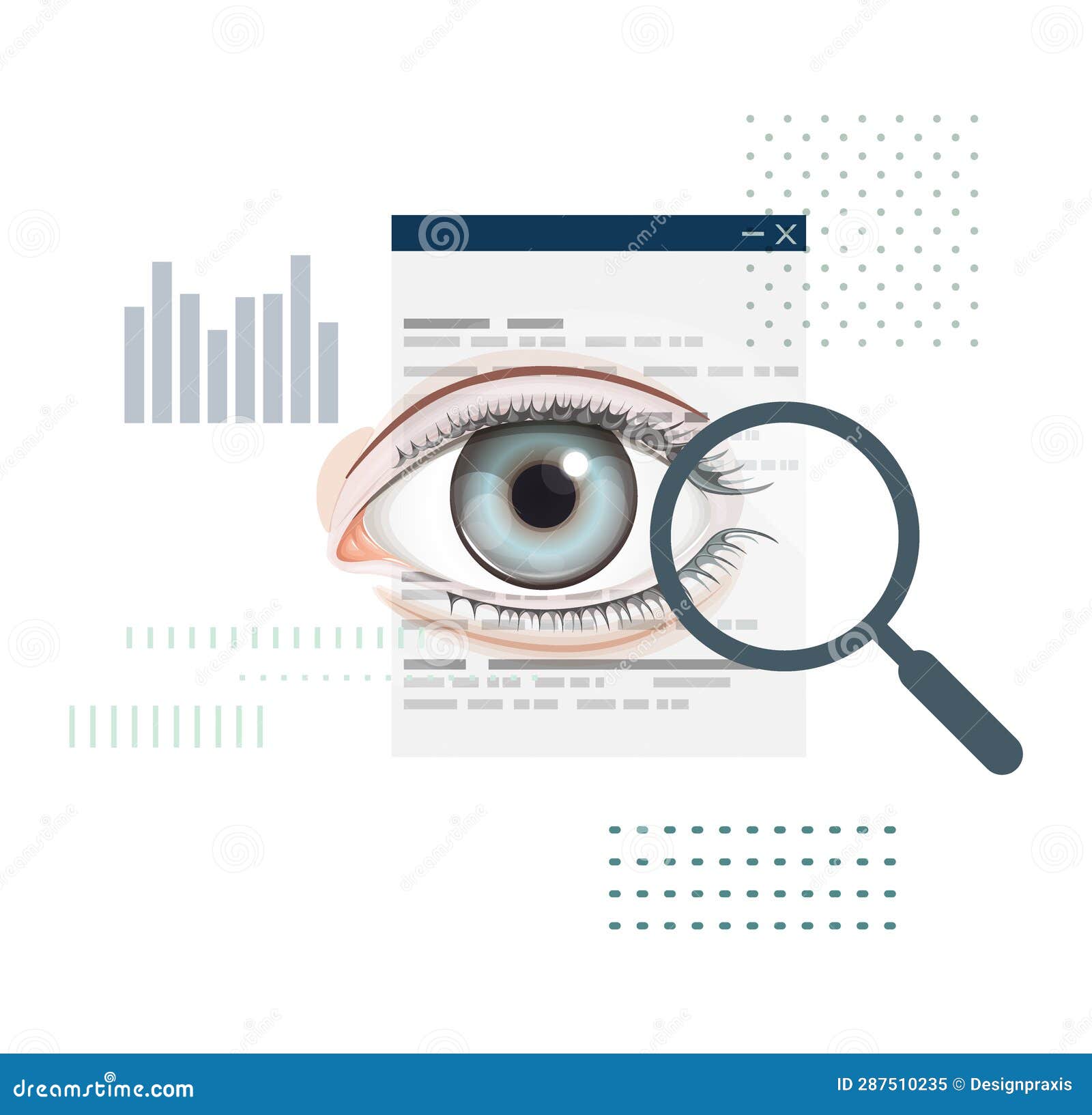 Digital Eye - Document Privacy and Security Concept - Illustration ...