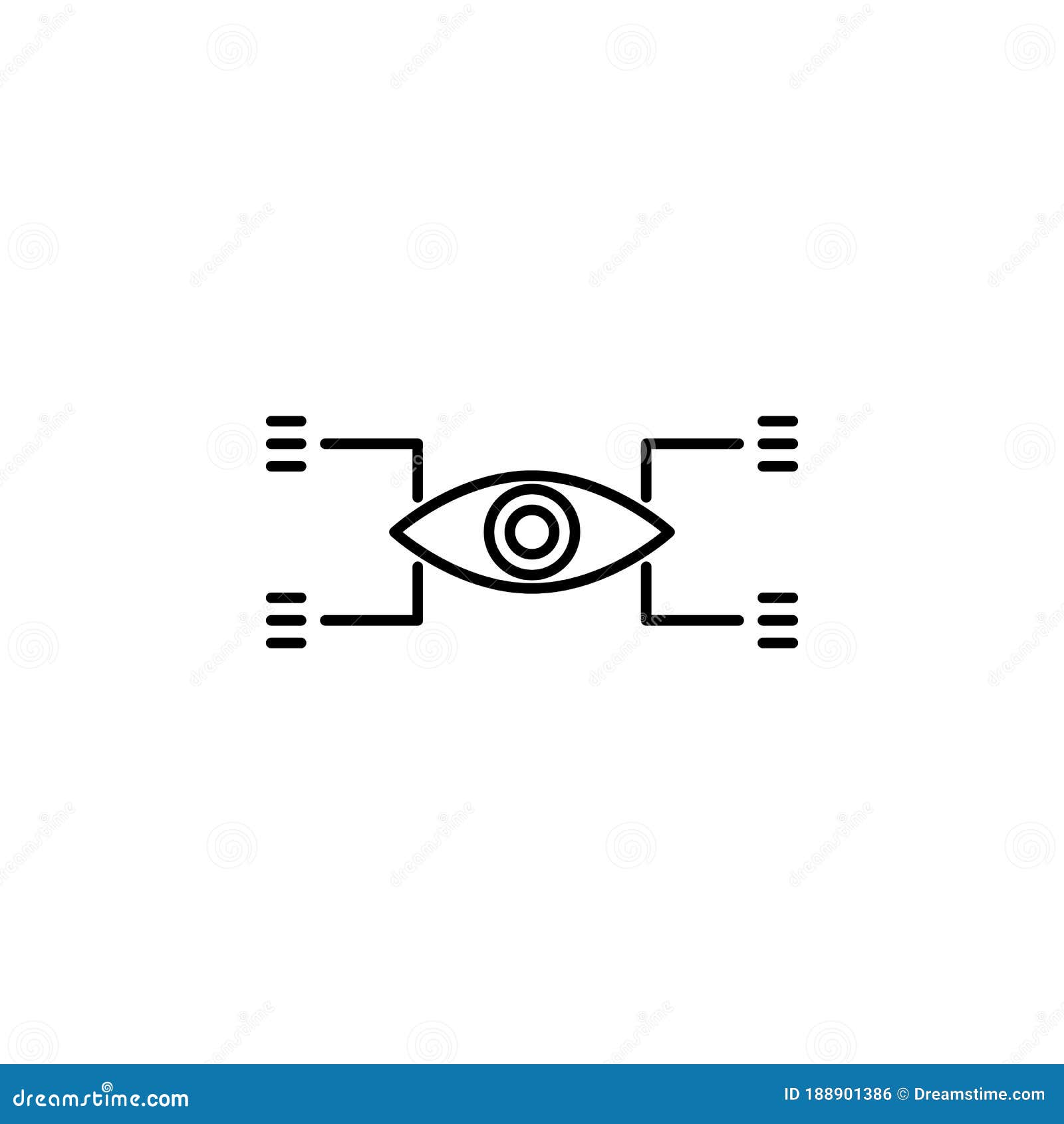 Digital Eye Icon. Element of Intelligence Icon for Mobile Concept and ...