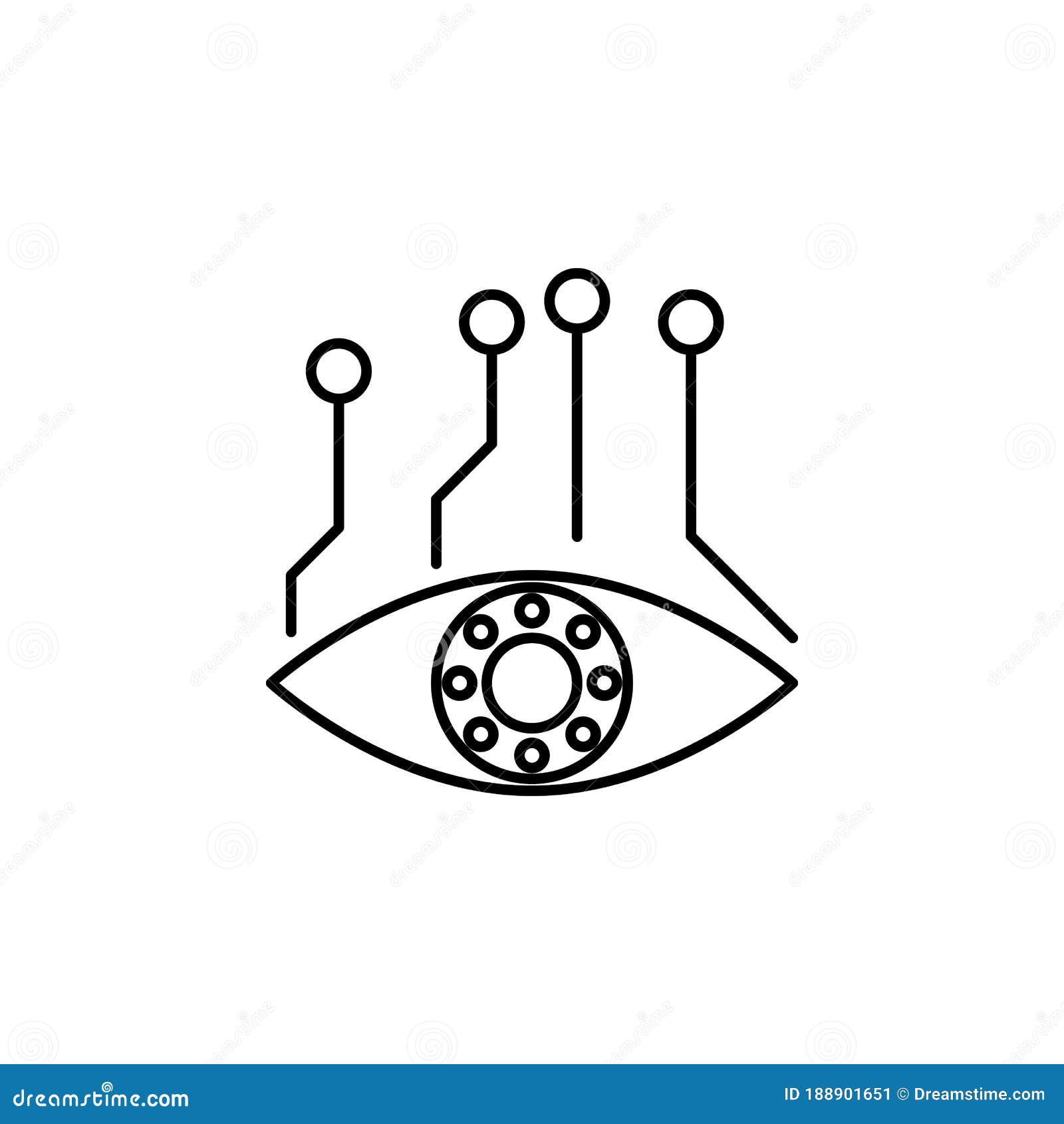 Digital Eye Icon. Element of Intelligence Icon for Mobile Concept and ...