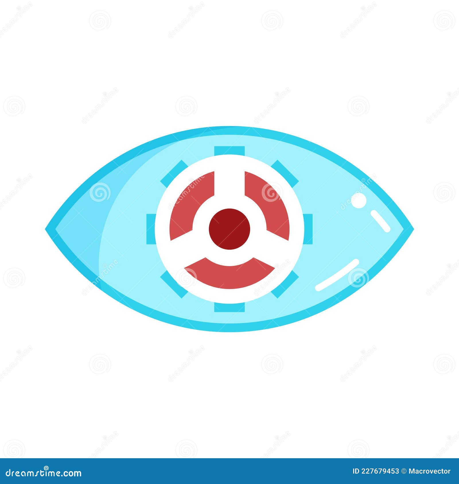 Digital Eye Medicine Composition Stock Vector - Illustration of ...