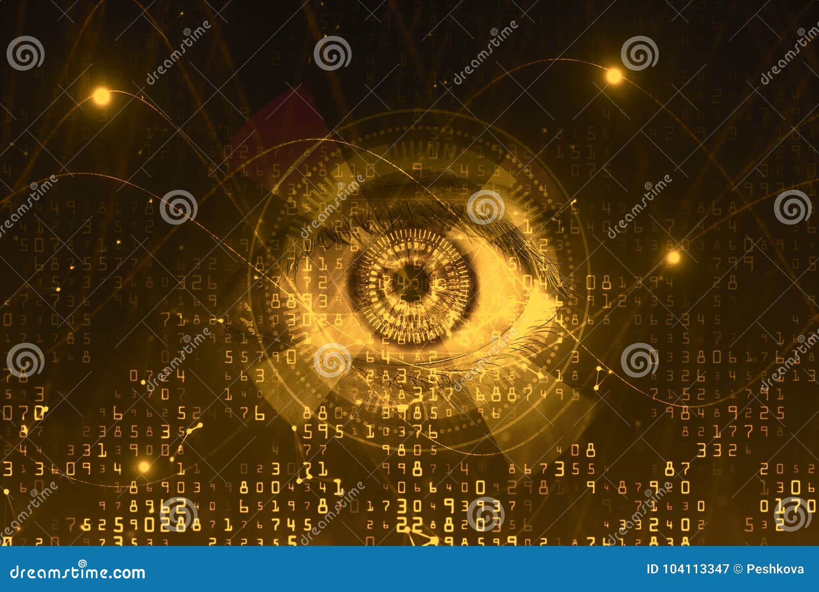 Digital eye texture stock illustration. Illustration of digital - 104113347