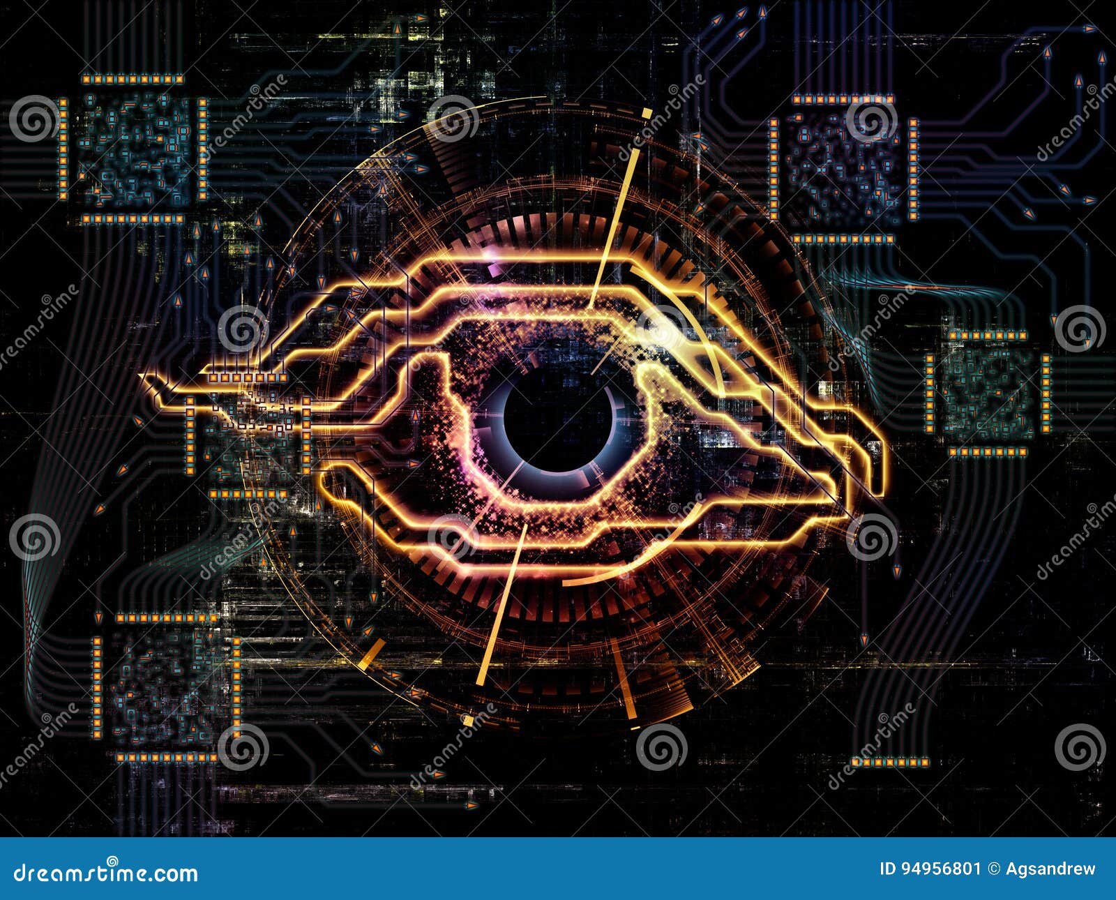 Digital Eye stock illustration. Illustration of element - 94956801