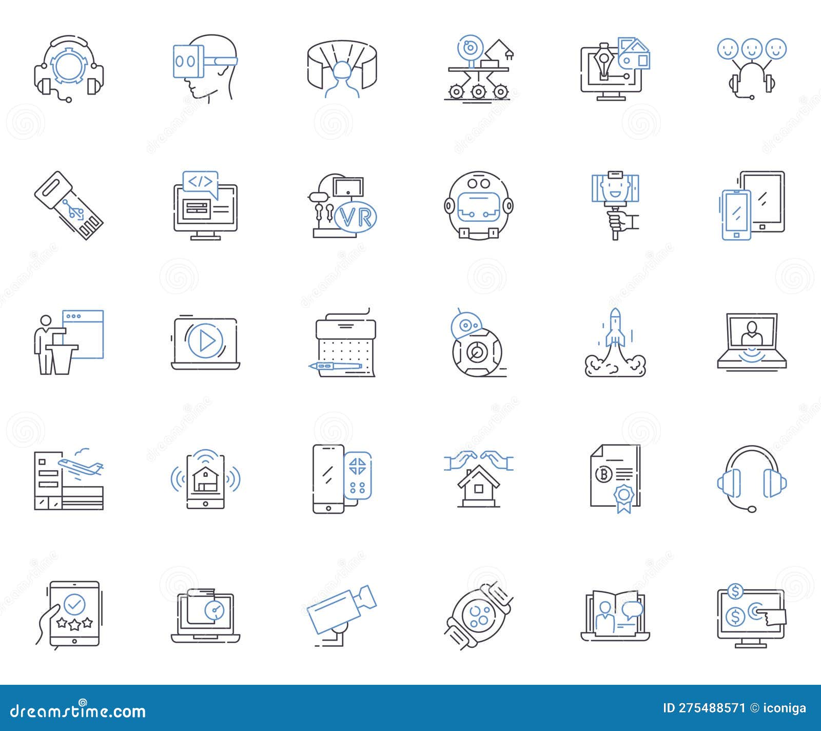 Digital Fabrication Line Icons Collection. D Printing, Laser Cutting ... Digital Fabrication Line Icons Collection. D Printing, Laser Cutting ...