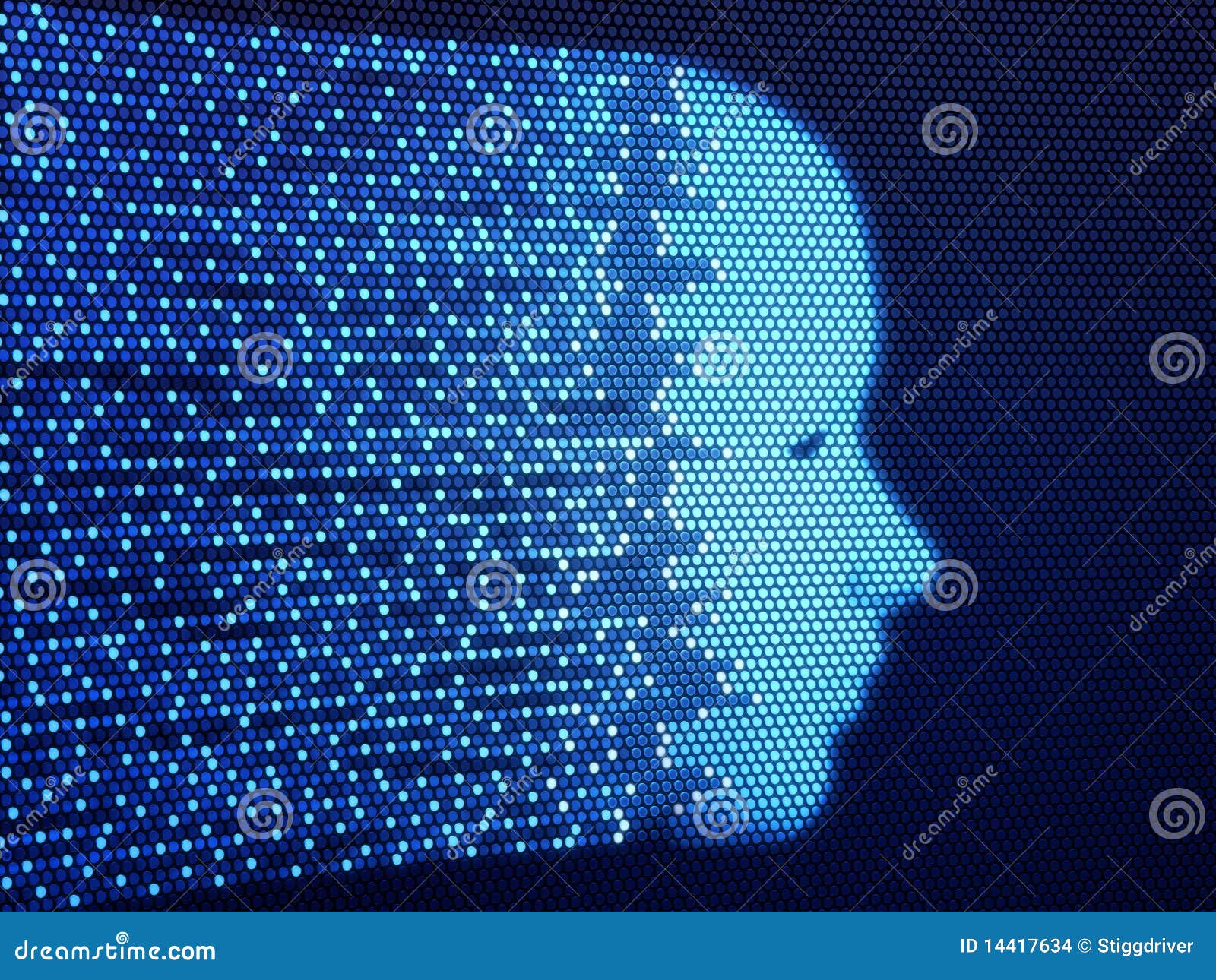 Digital face concept stock illustration. Illustration of communication ...