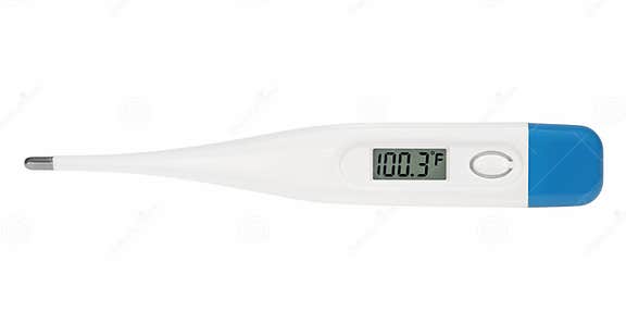 Digital Fahrenheit Thermometer Stock Image - Image of background ...