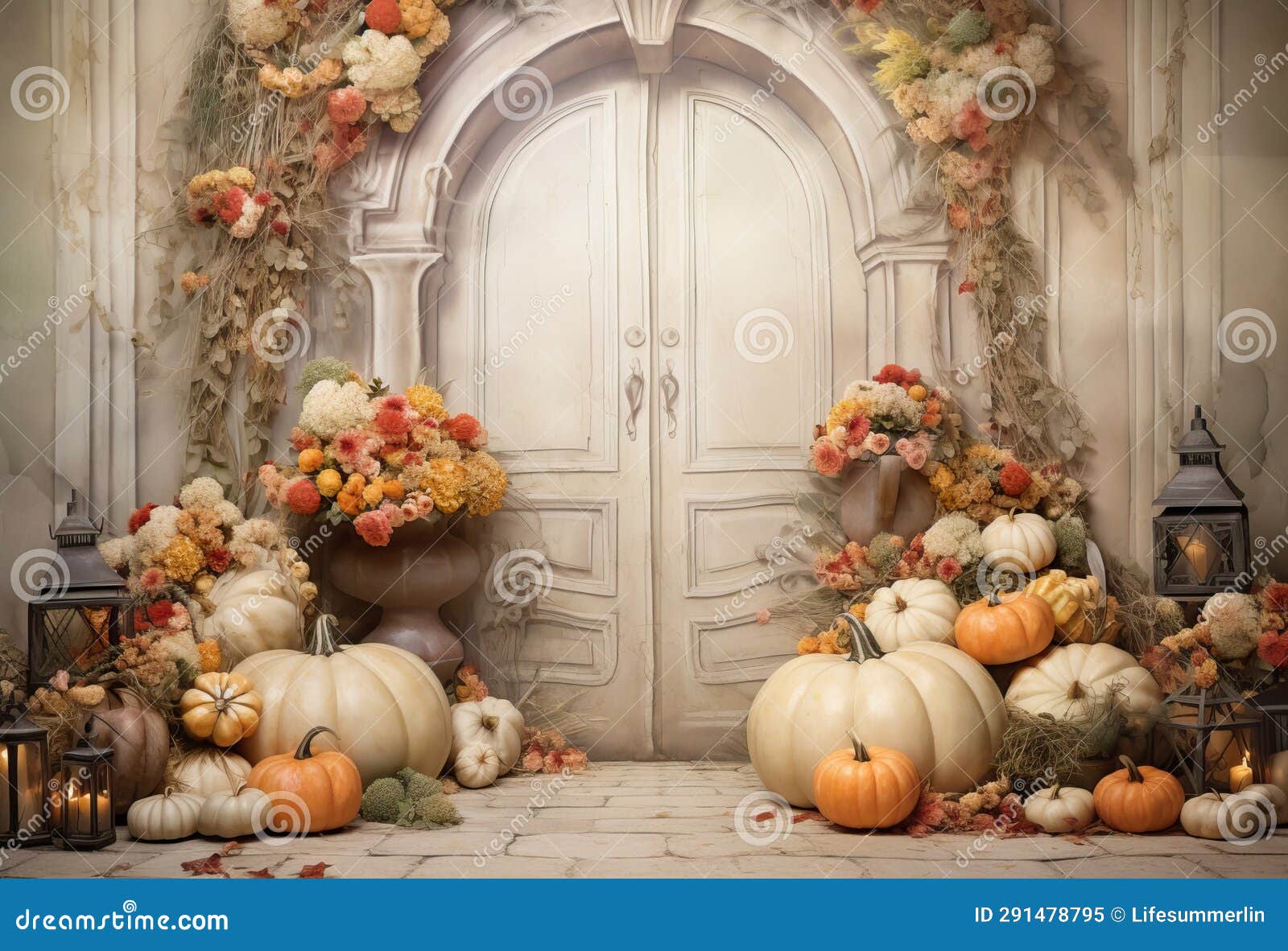 Digital Fall Pumpkin Backdrop Stock Image - Image of thanksgiving ...