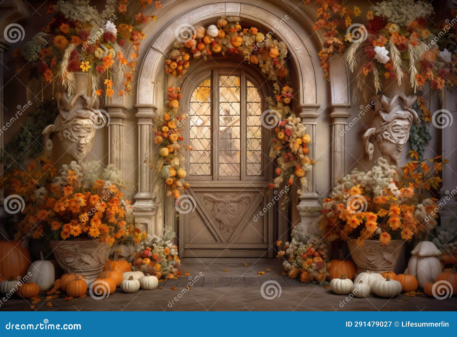 Digital Fall Pumpkin Backdrop Stock Image - Image of thanksgiving ...