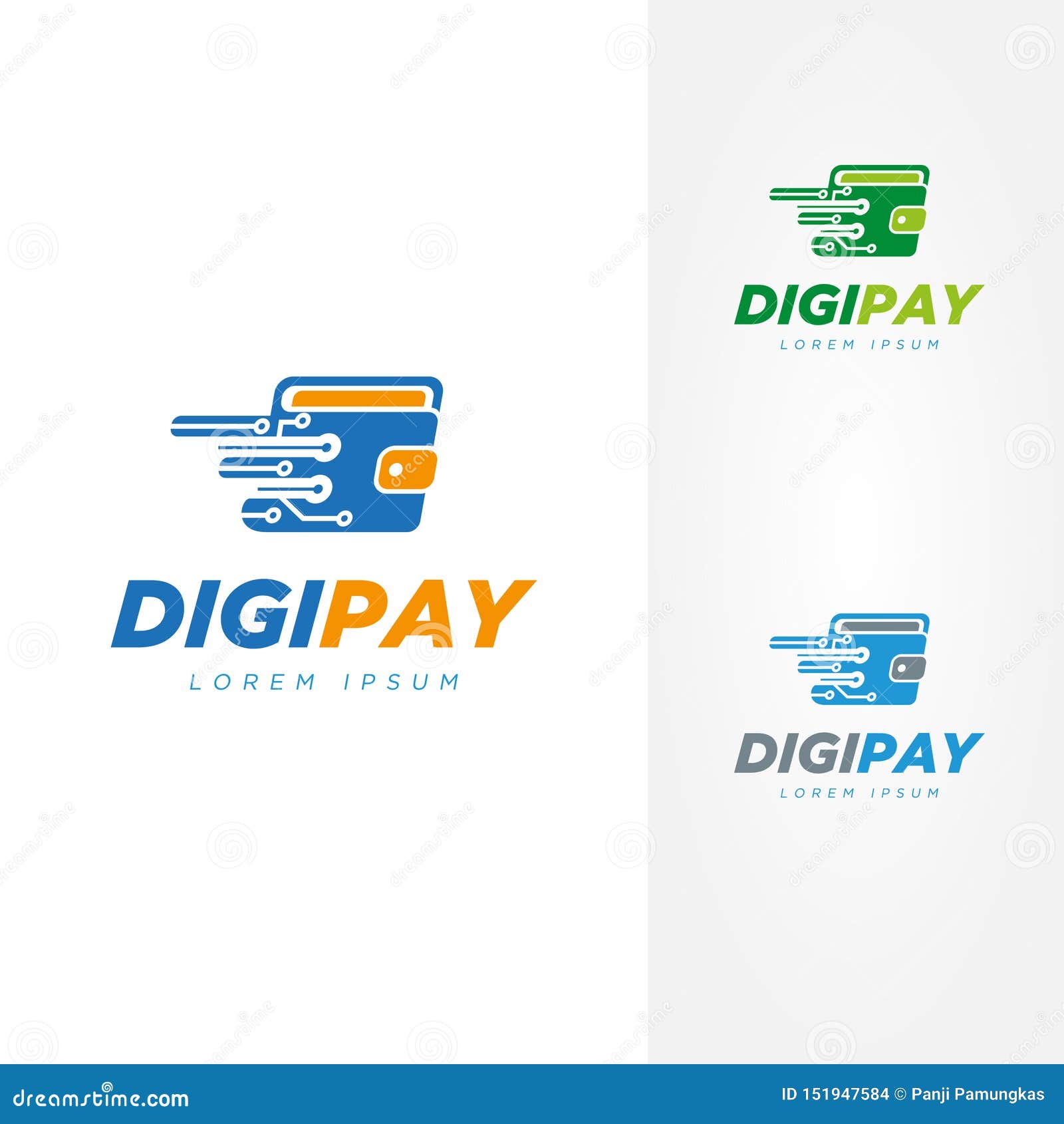 Digital Fast Payment Wallet Logo Sign Symbol Icon Stock Illustration ...