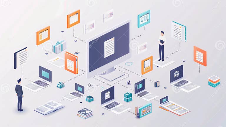 Digital Filing, Infographic Representation of Electronic Document ...