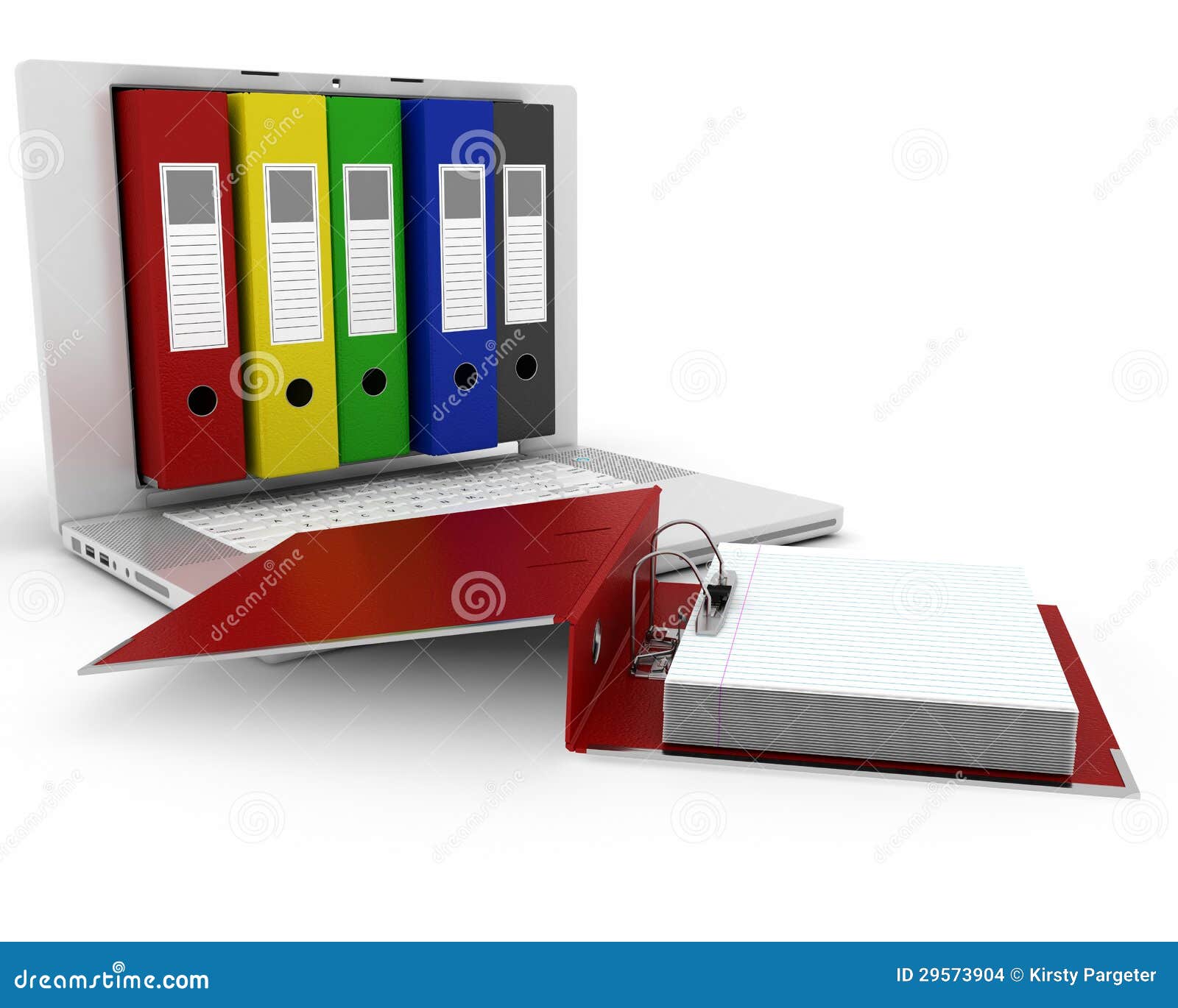 Digital filing and storage stock illustration. Illustration of file ...