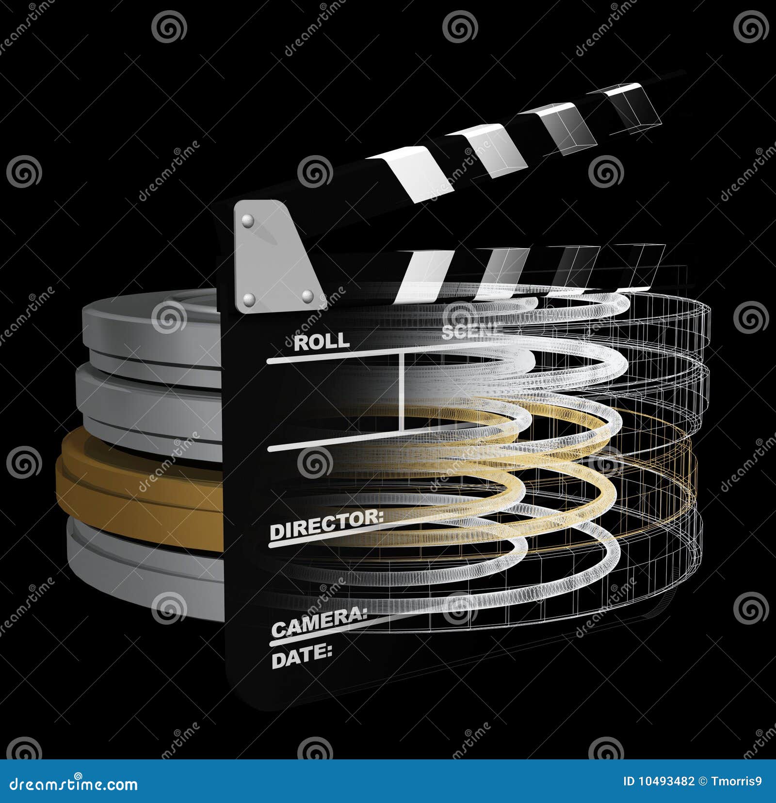 Digital-Filme stock abbildung. Illustration von computer - 10493482