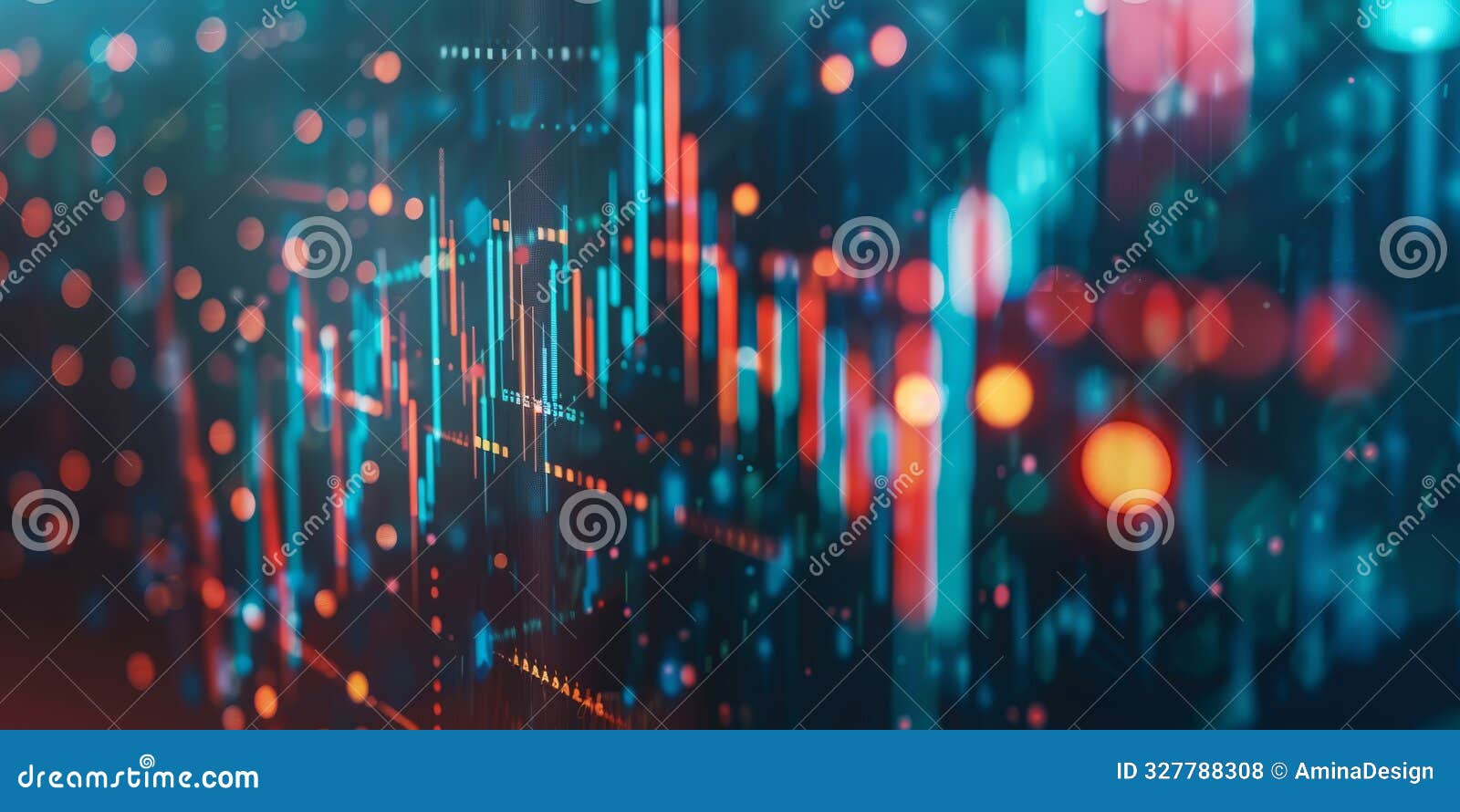 Digital Finance Stock Market Analysis Chart with Data Visualization for ...