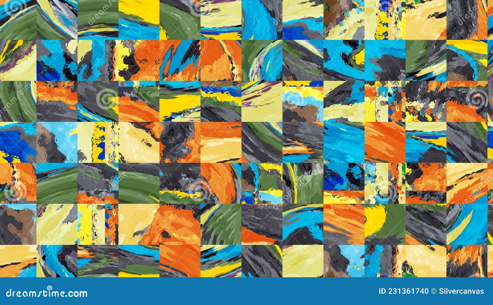 Abstract Unique Textured Background and Digital Painting Stock ...