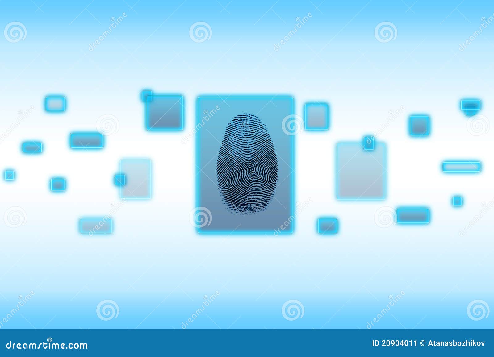 Digital Fingerprint stock illustration. Illustration of hightech - 20904011