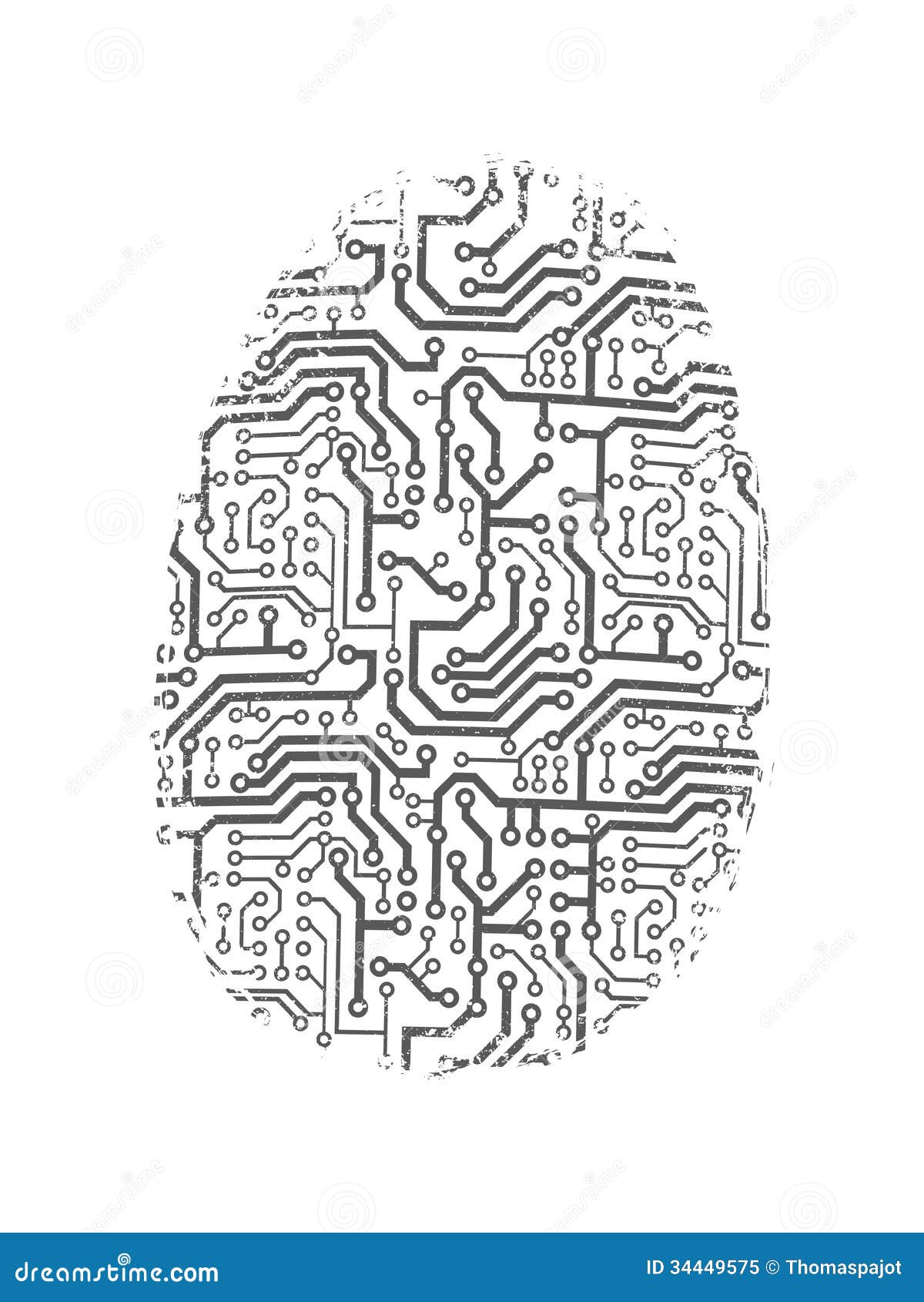 Digital Fingerprint Icon Vector Illustration | CartoonDealer.com #315126768