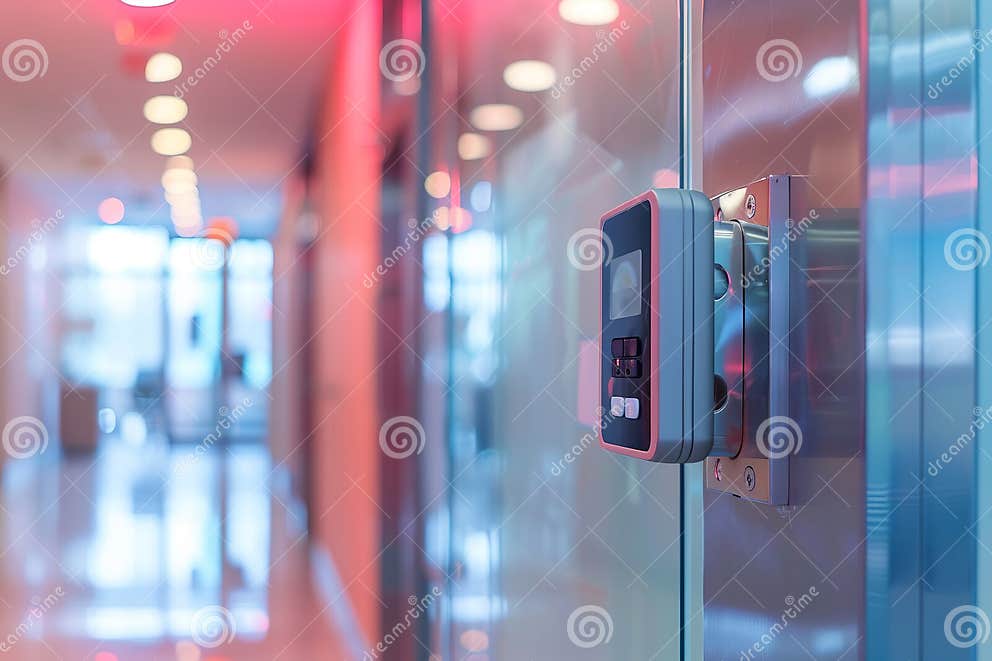 Digital Fingerprint Scanning Access Verification Process. Password ...