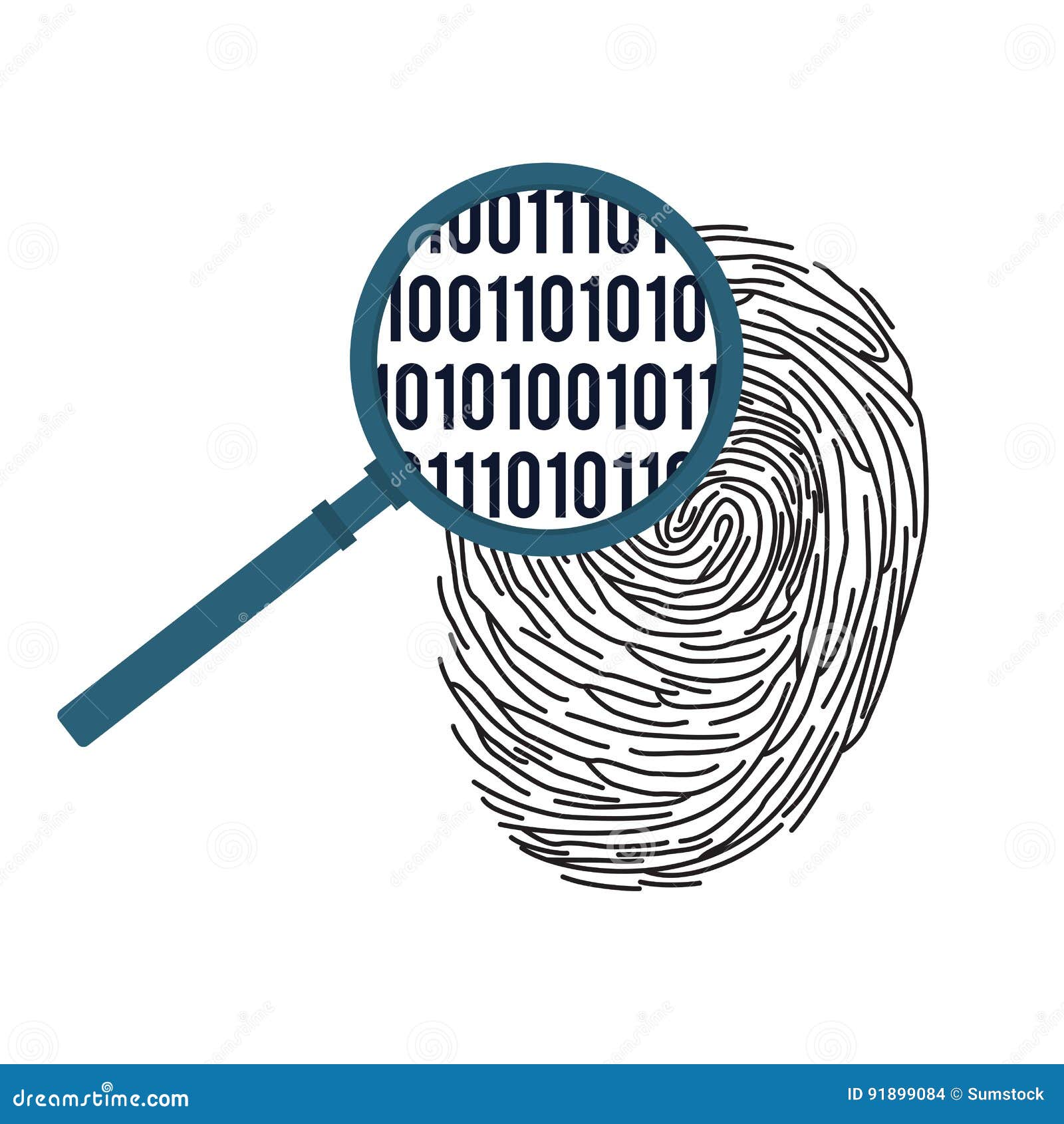 Abstract Fingerprinting Infographic With Realistic Hand Poiner Info ...