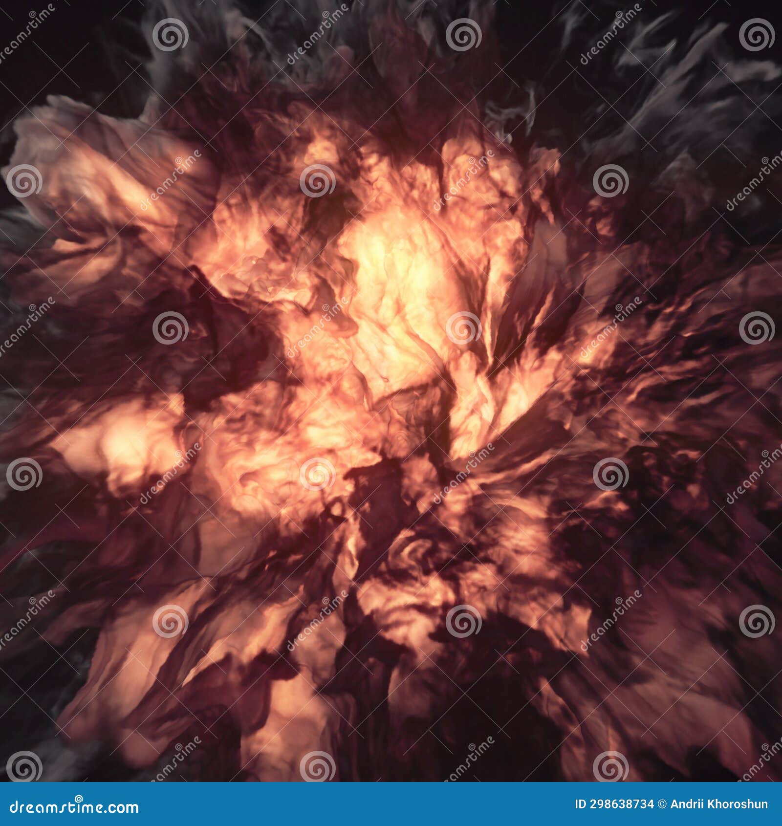 Digital Fire Illustration that Conveys the Intensity and Heat of the ...