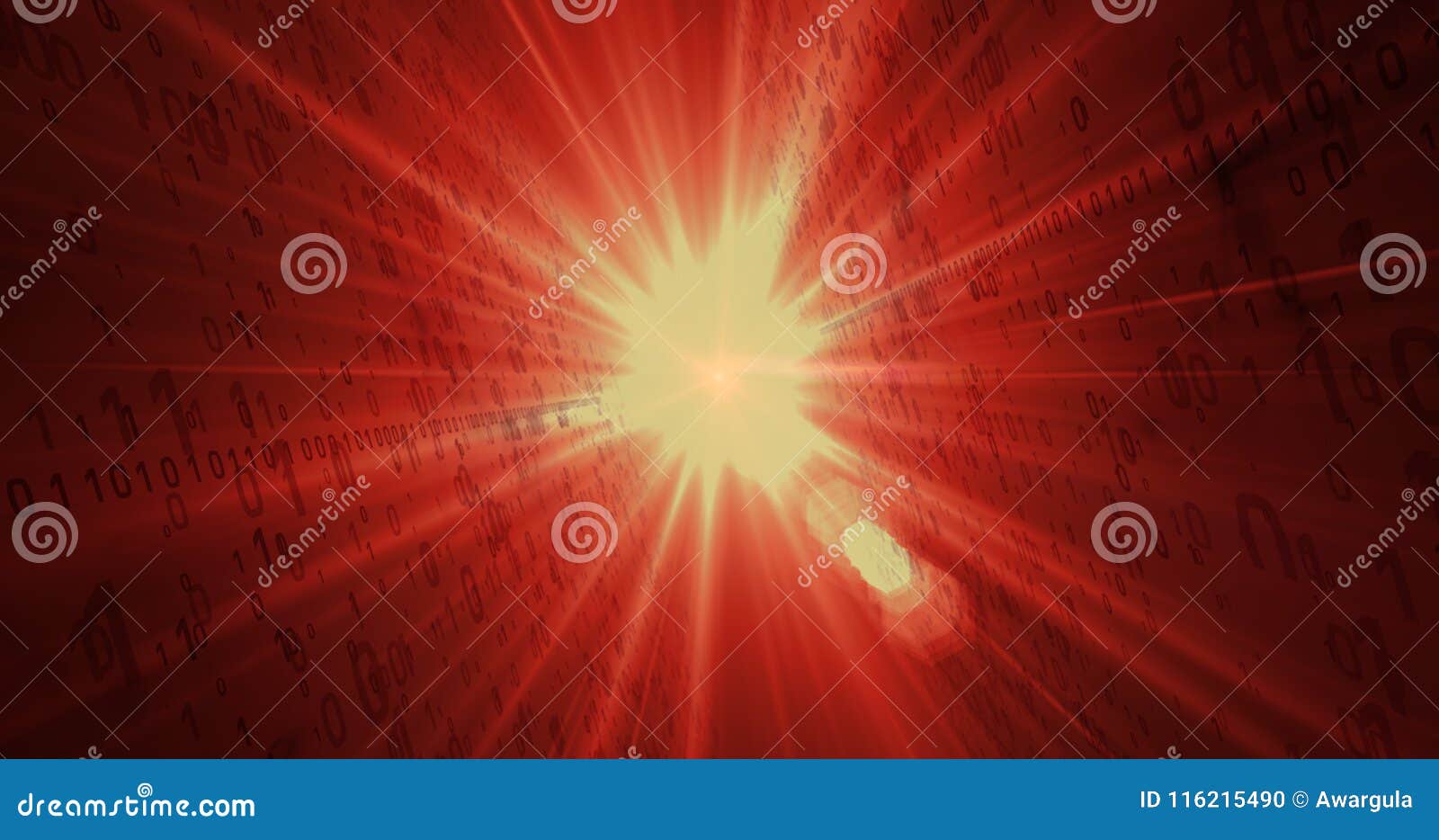 Digital Fire - Technology Background Stock Illustration - Illustration ...