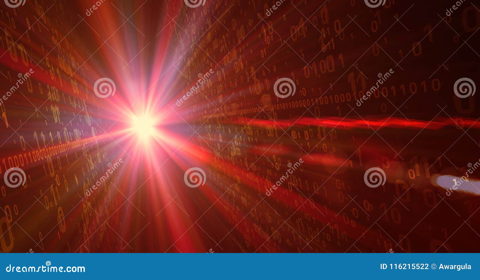 Digital Fire - Technology Background Stock Illustration - Illustration ...