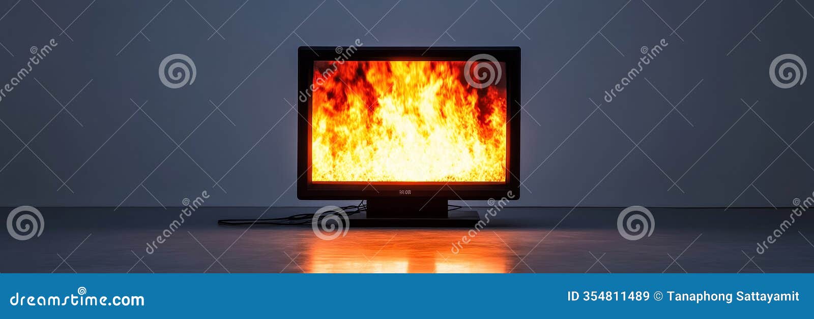 Digital Fire Warning Display Wallpaper a Digital Display Shows a ...