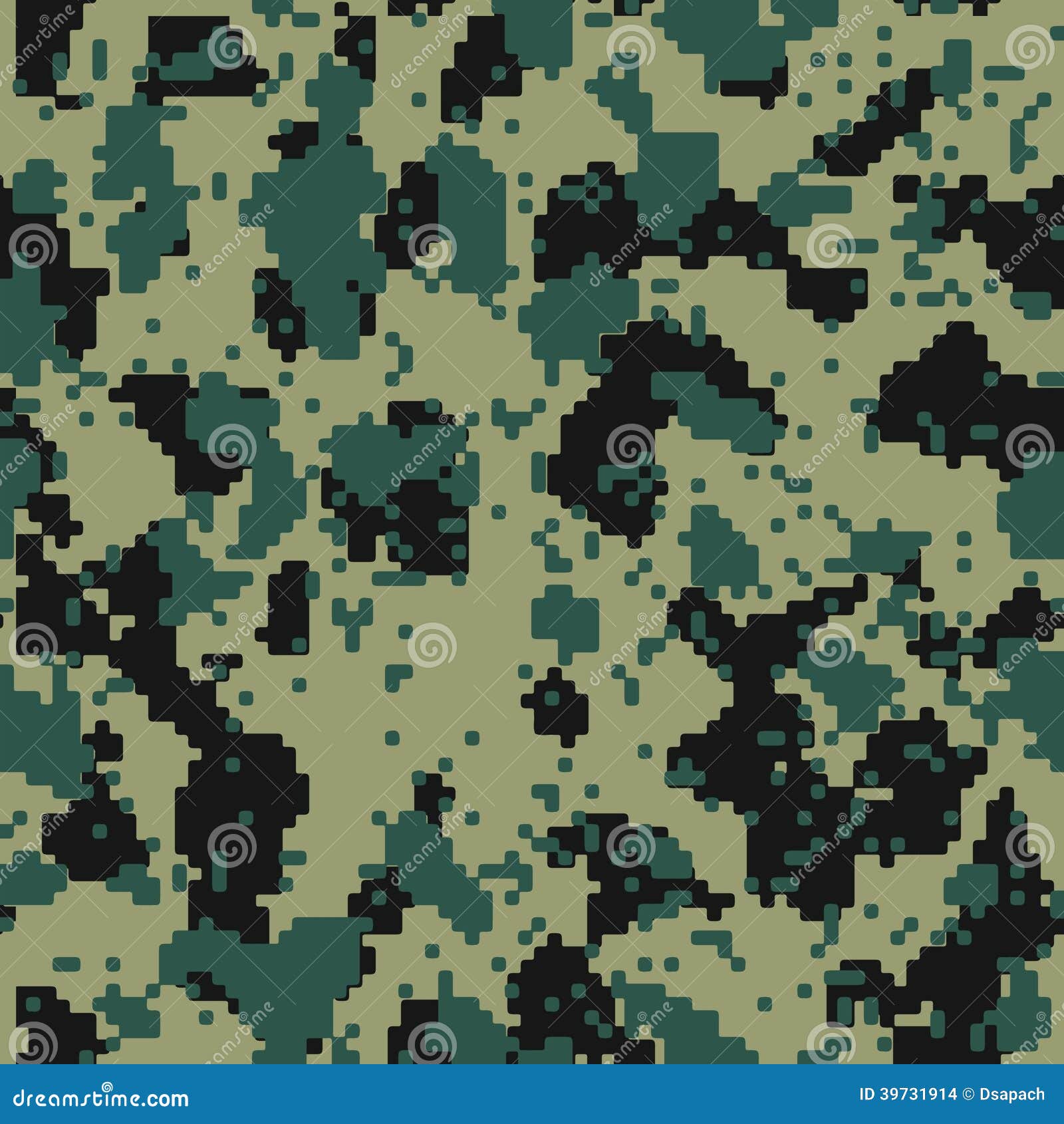 Digital Flora Seamless Camo Stock Vector - Illustration of pattern ...