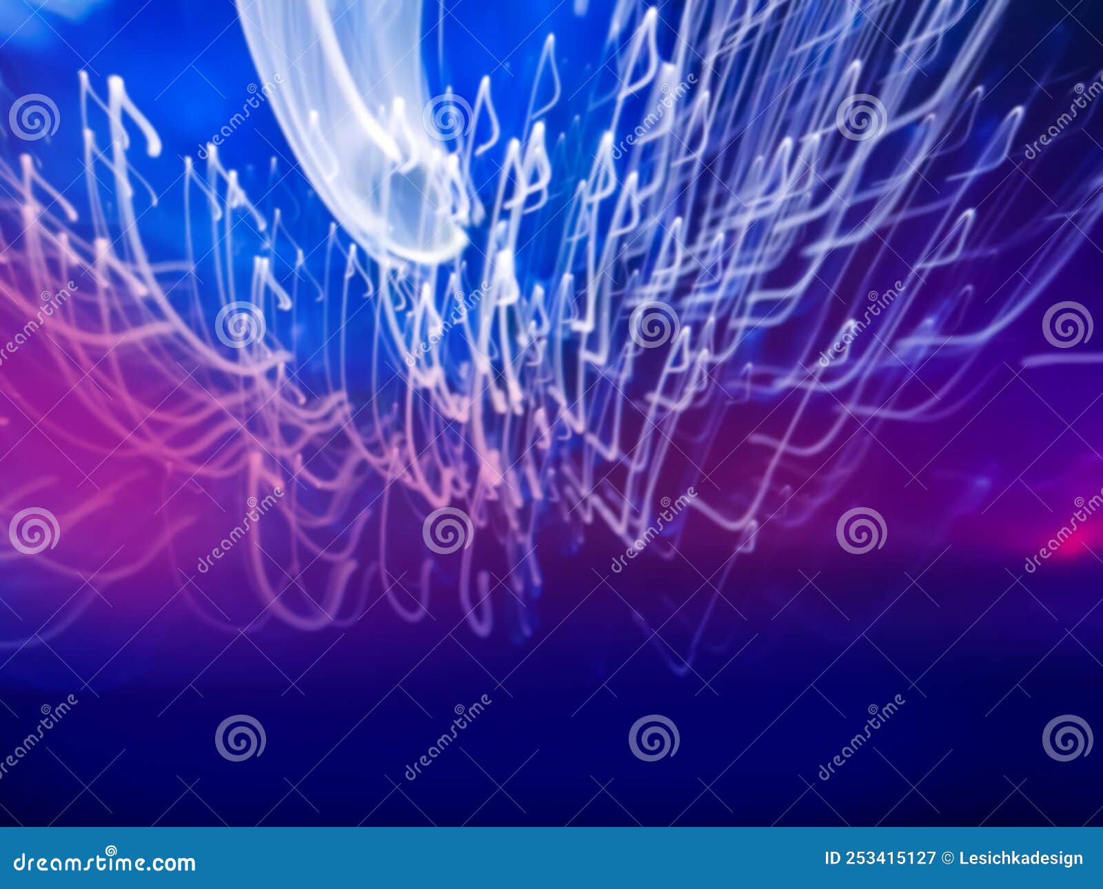 Digital Flow Wave with Data Structure Defocused Background Stock Image ...