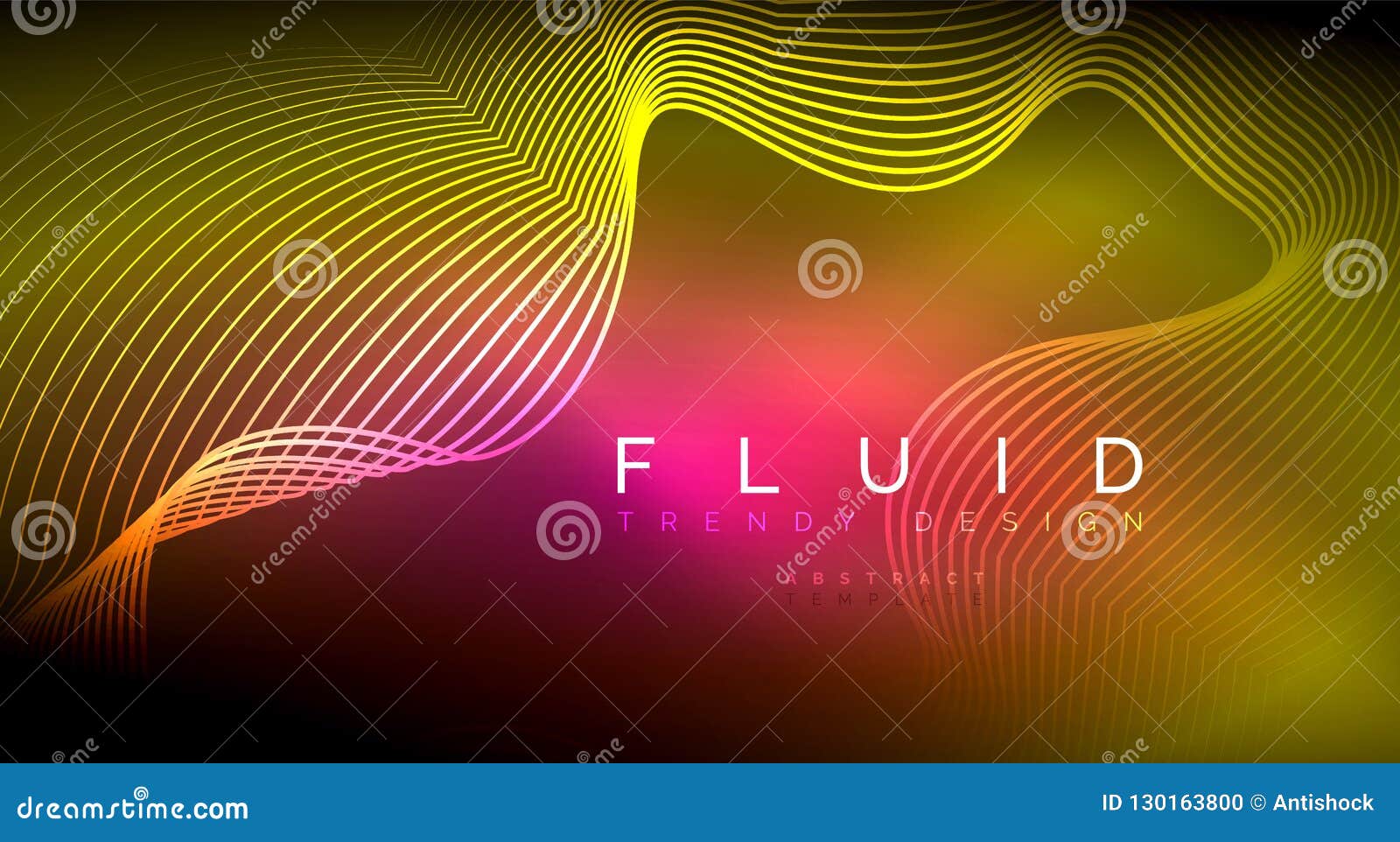 Digital Flowing Wave Particles Abstract Background Stock Vector ...