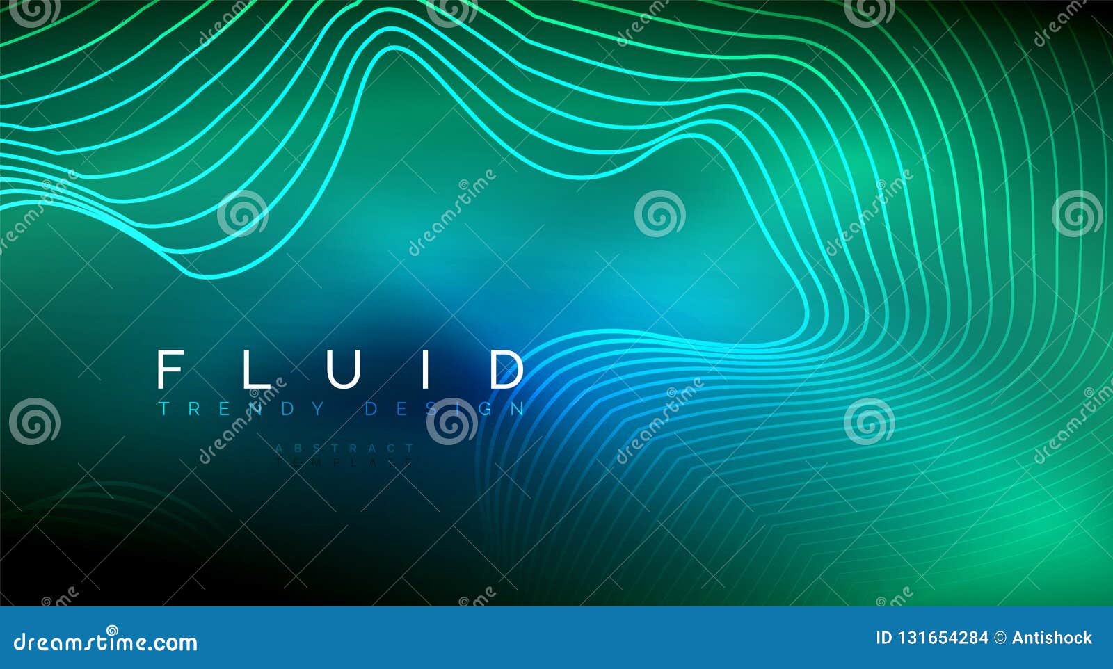Digital Flowing Wave Particles Abstract Background Stock Vector ...