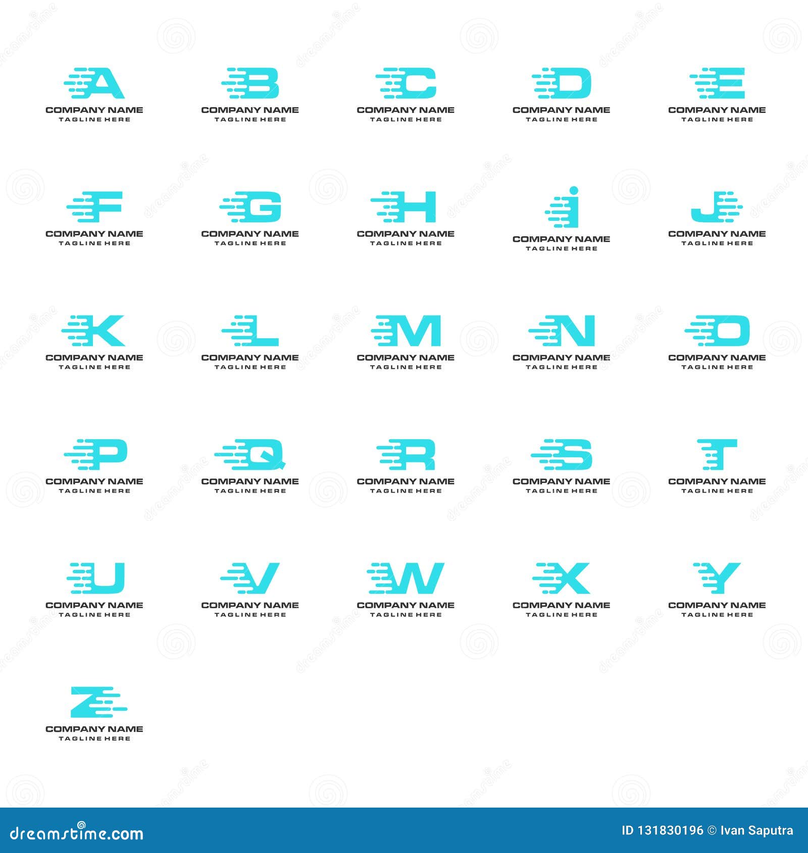 Digital Font Type Vector Collection - Initial Logo Design Inspiration ...