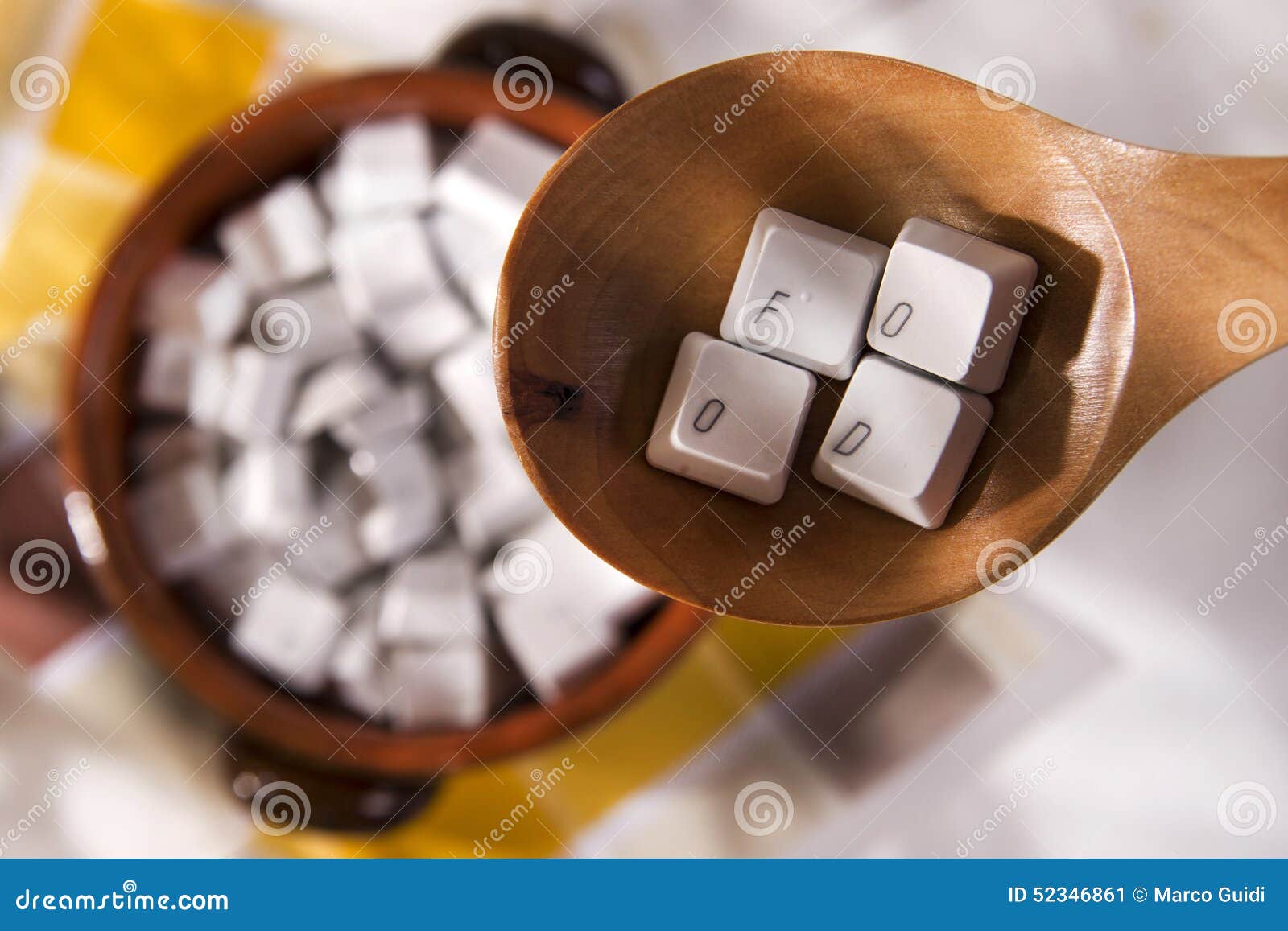 Digital food stock image. Image of computer, soup, design - 52346861