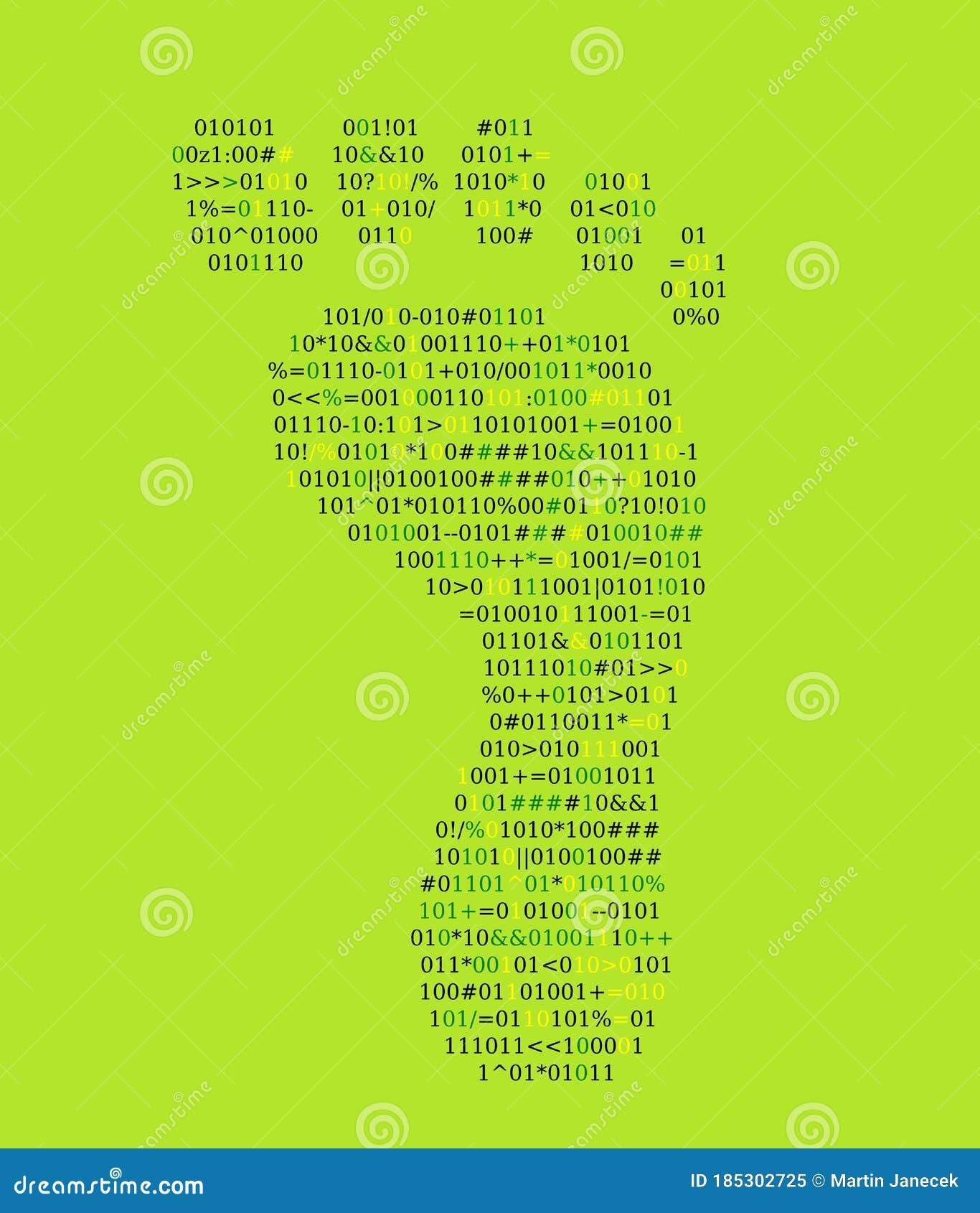 Digital Footprint, Source Code Stock Vector - Illustration of zero ...