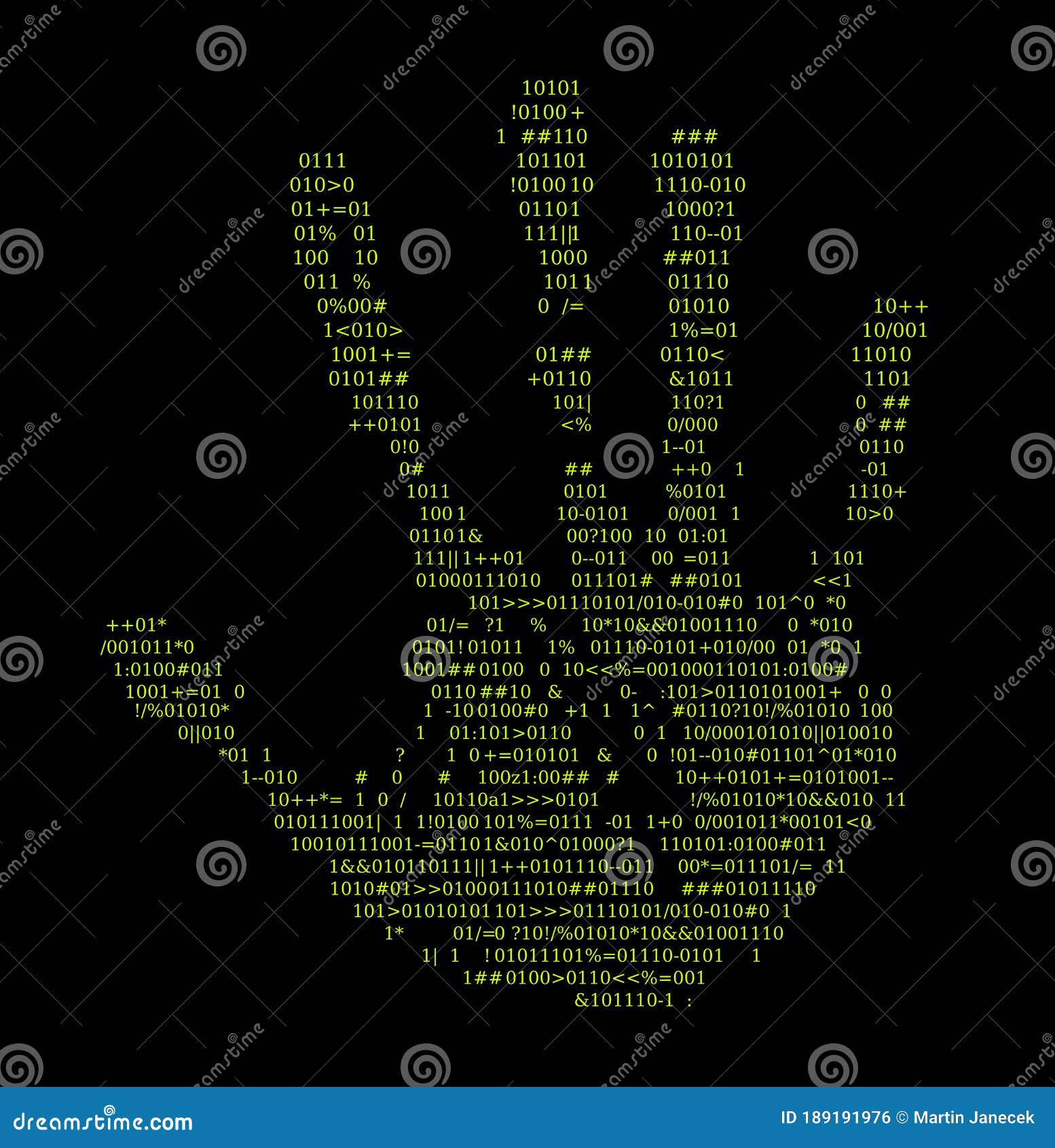 Digital Footprint, Source Code Stock Vector - Illustration of code ...
