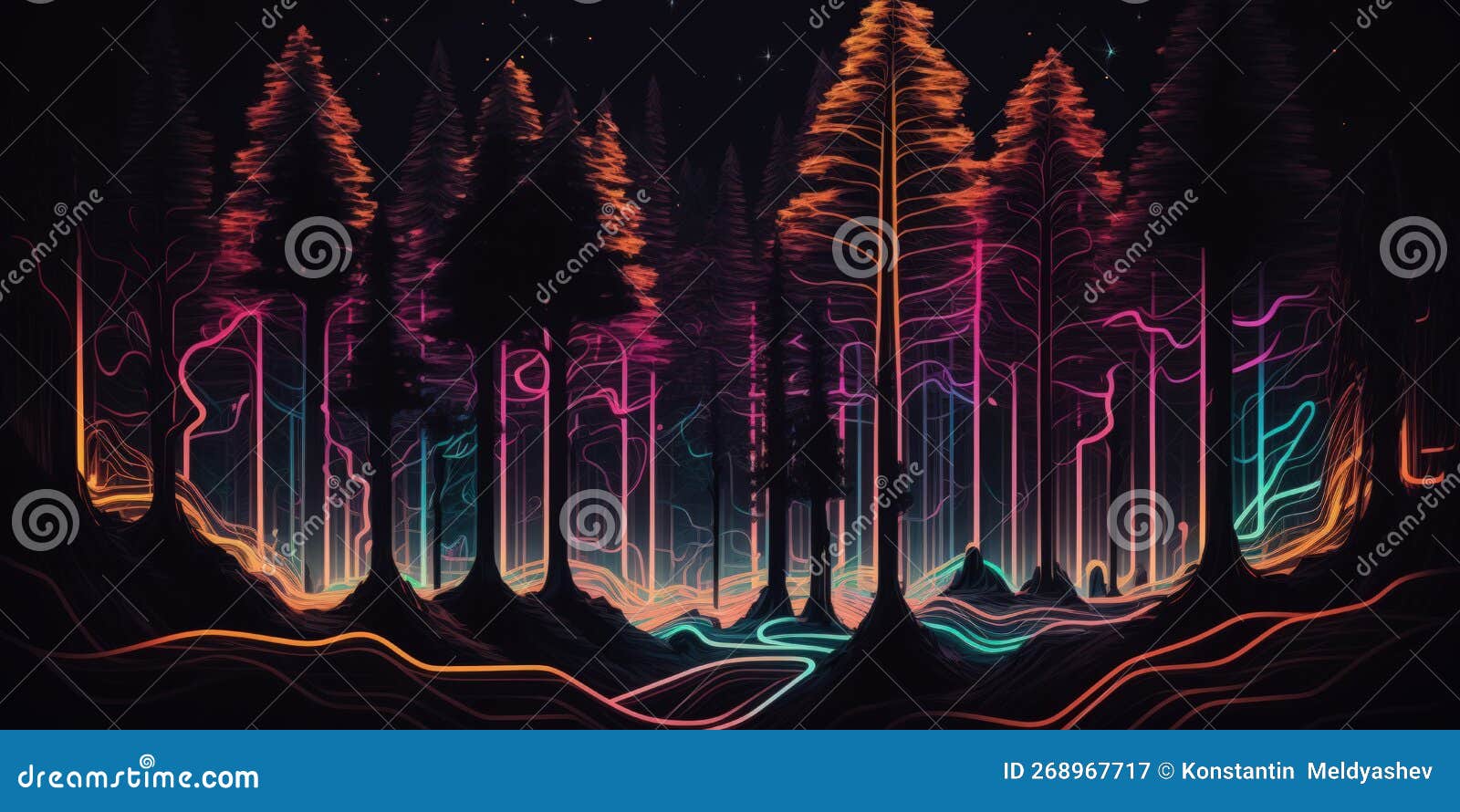 Digital Forest Cabin With Clouds In Ps1 Style Royalty-Free Stock ...