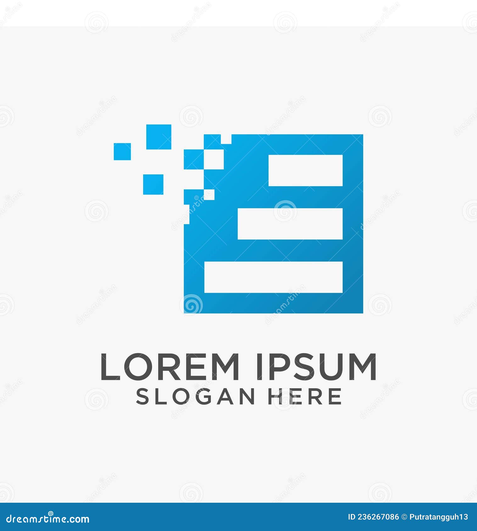 Digital form logo design stock vector. Illustration of office - 236267086