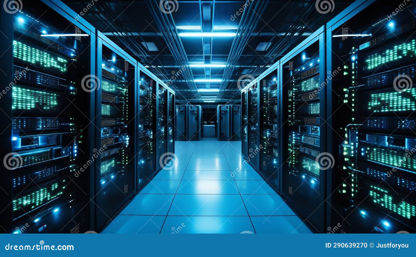 Digital Fortress: the Pulse of a Modern Data Center. Generative Ai ...