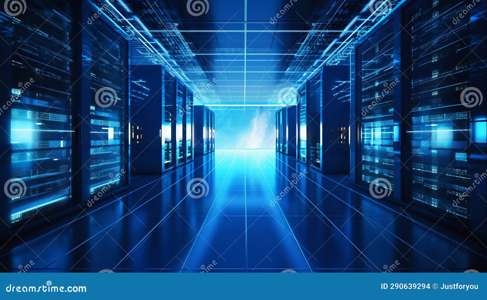 Digital Fortress: the Pulse of a Modern Data Center. Generative Ai ...