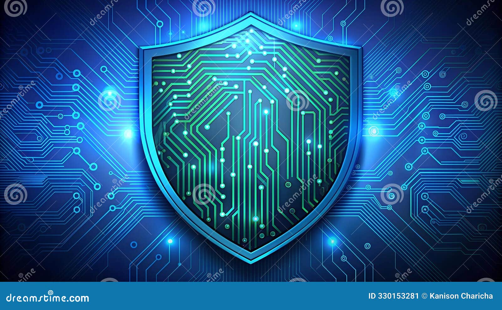Digital Fortress: A Shield Of Cybersecurity AI Generated Royalty-Free ...