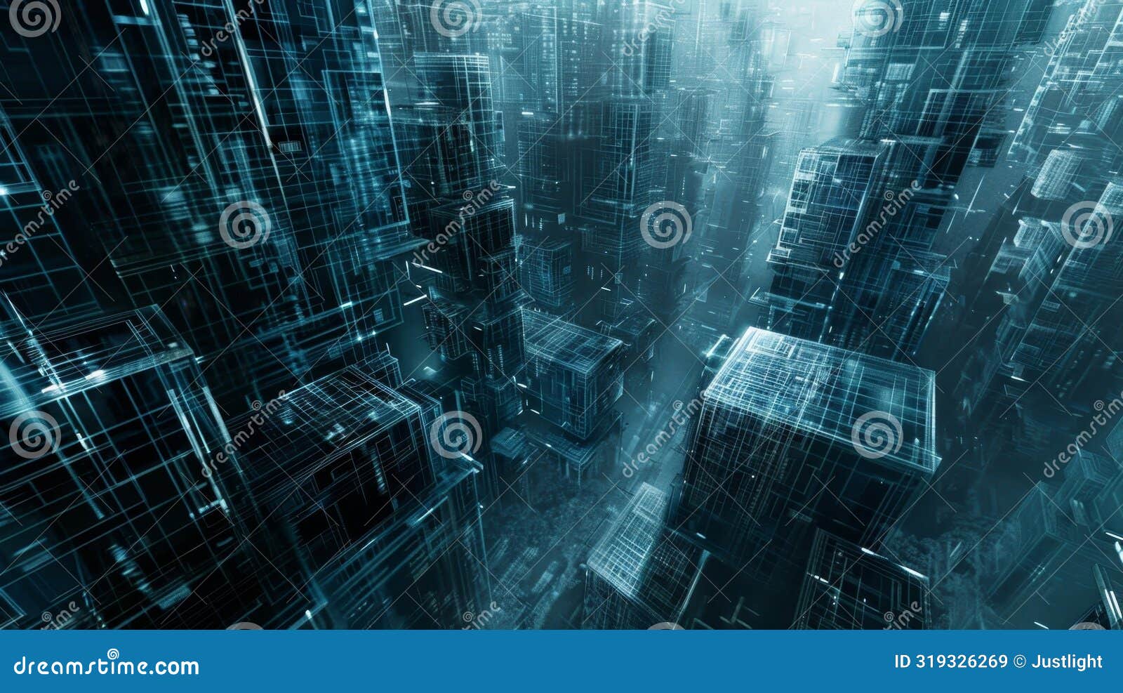 A Digital Fortress Stands Tall with an Intricate Maze of Data ...