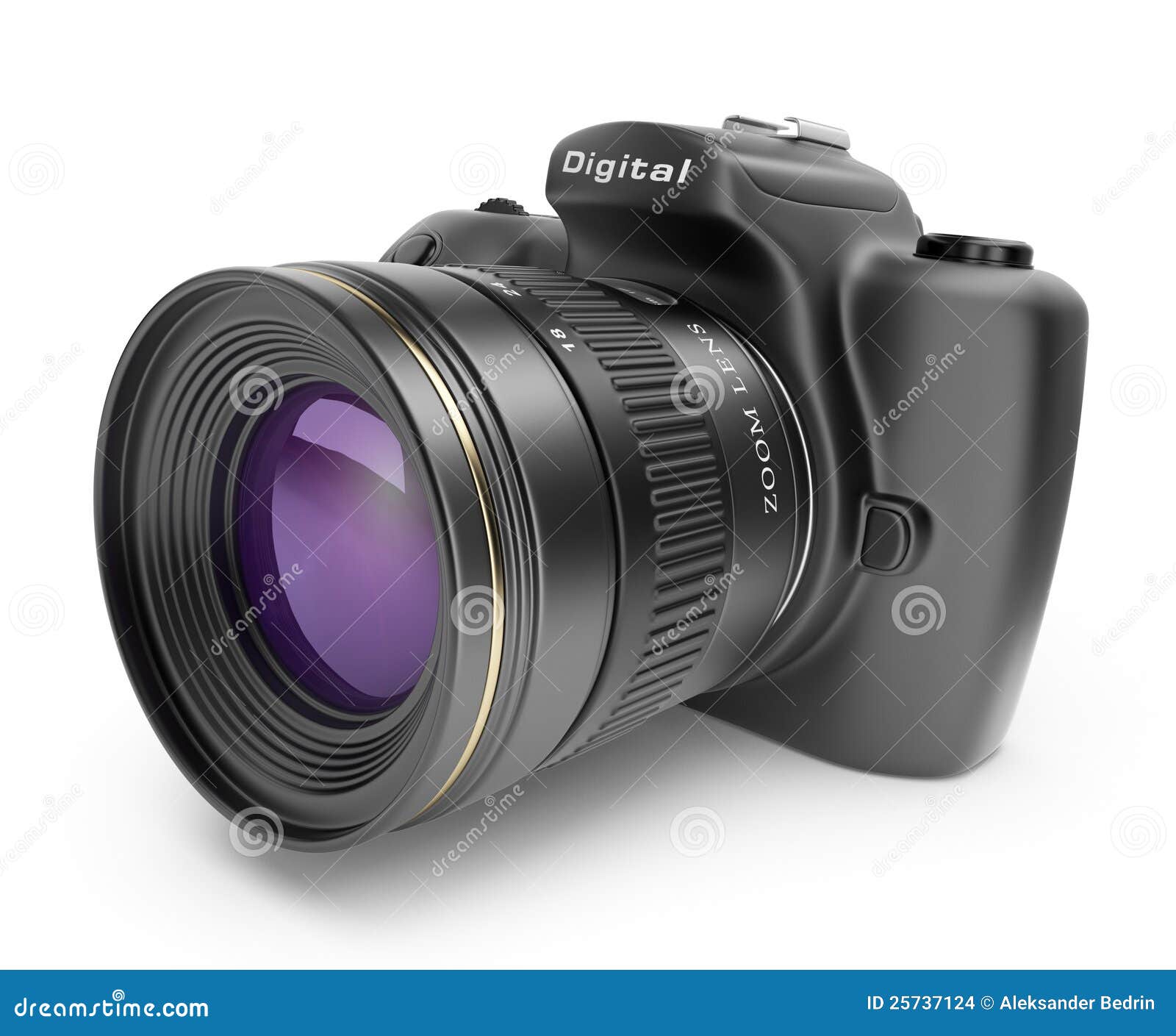 Digital-Fotokamera. Ikone 3D Stock Abbildung - Illustration von ...