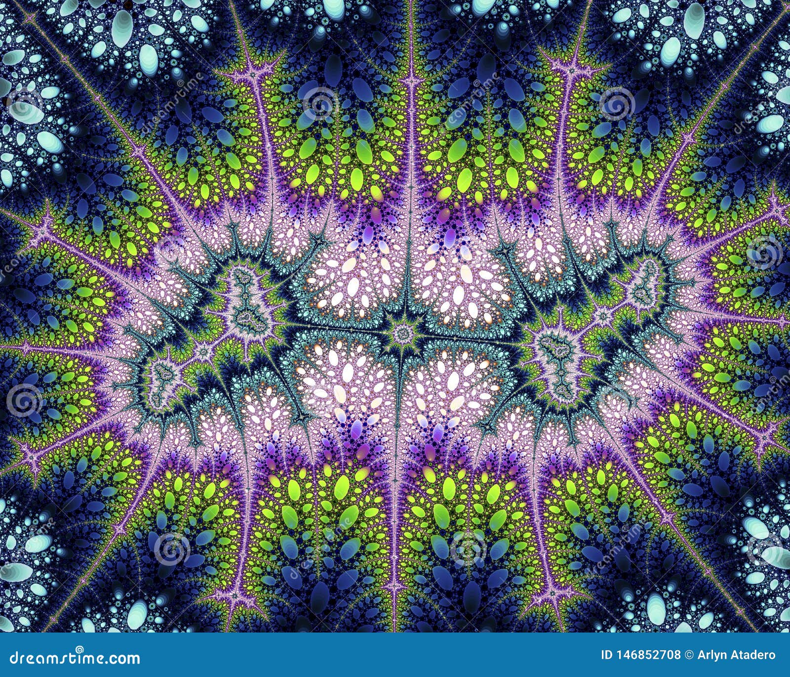 Imaginary Cell Structure Of A Fractal Stock Photography | CartoonDealer ...