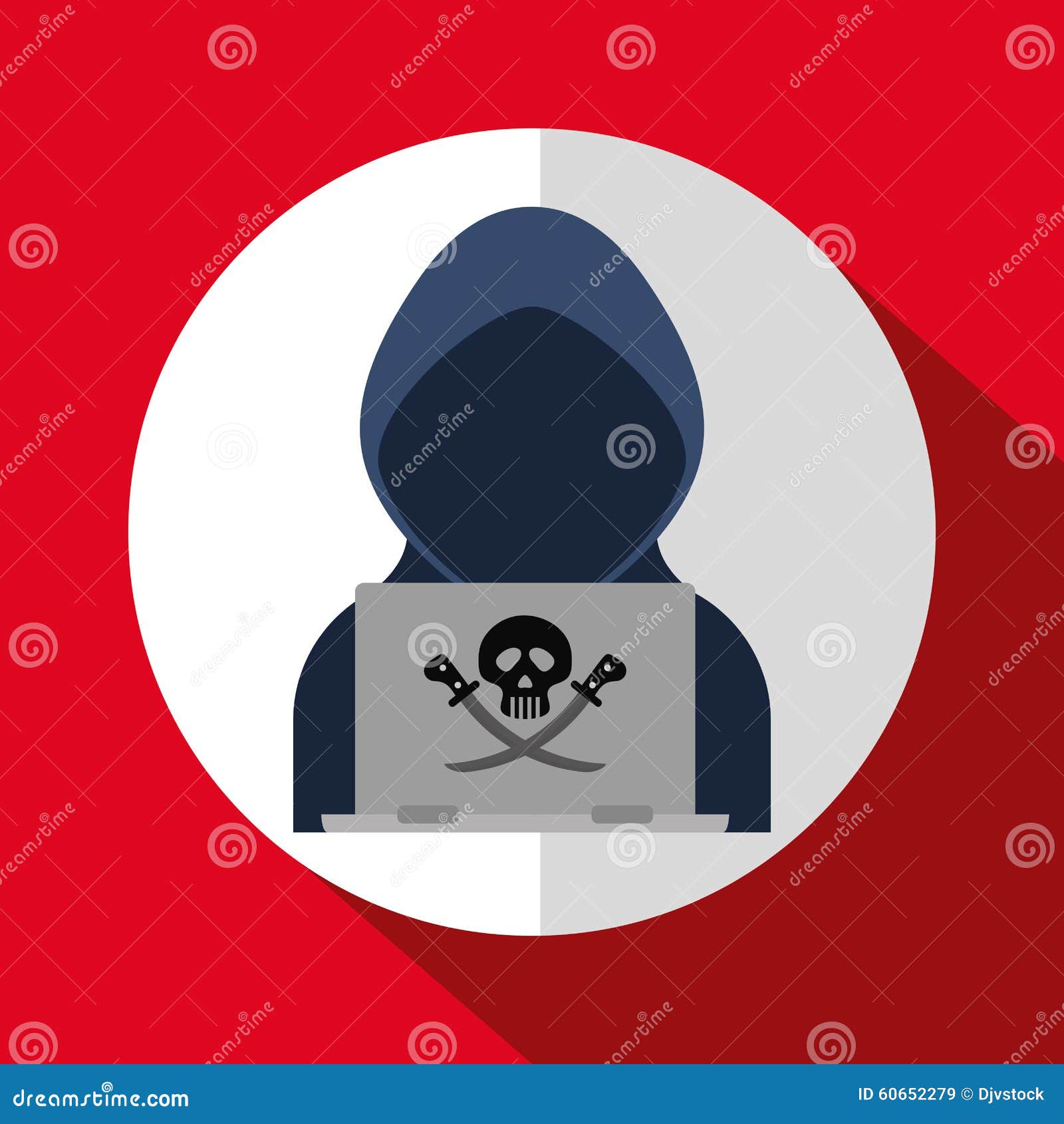 Digital Fraud and Hacking Design Stock Vector - Illustration of ...
