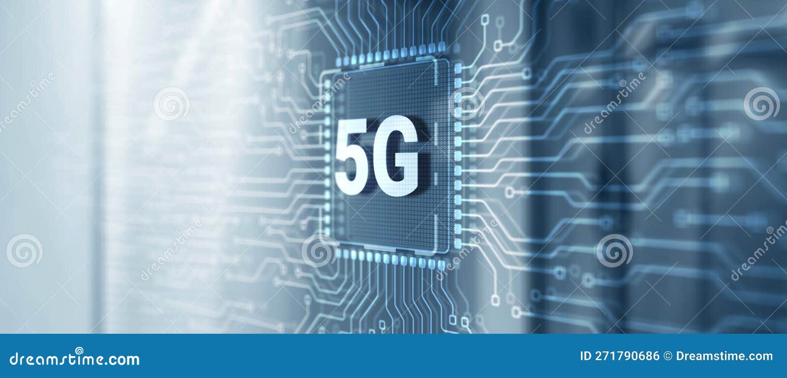 Digital 5G and Internet Telecommunication Concept on Circuit Board ...