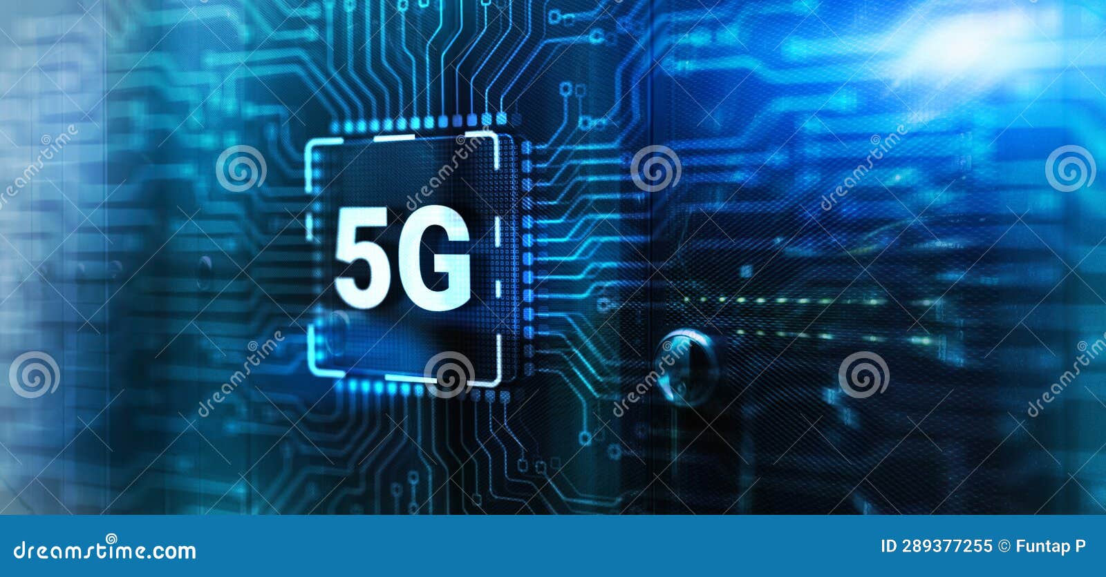 Digital 5G and Internet Telecommunication Concept on 3d Electronic ...