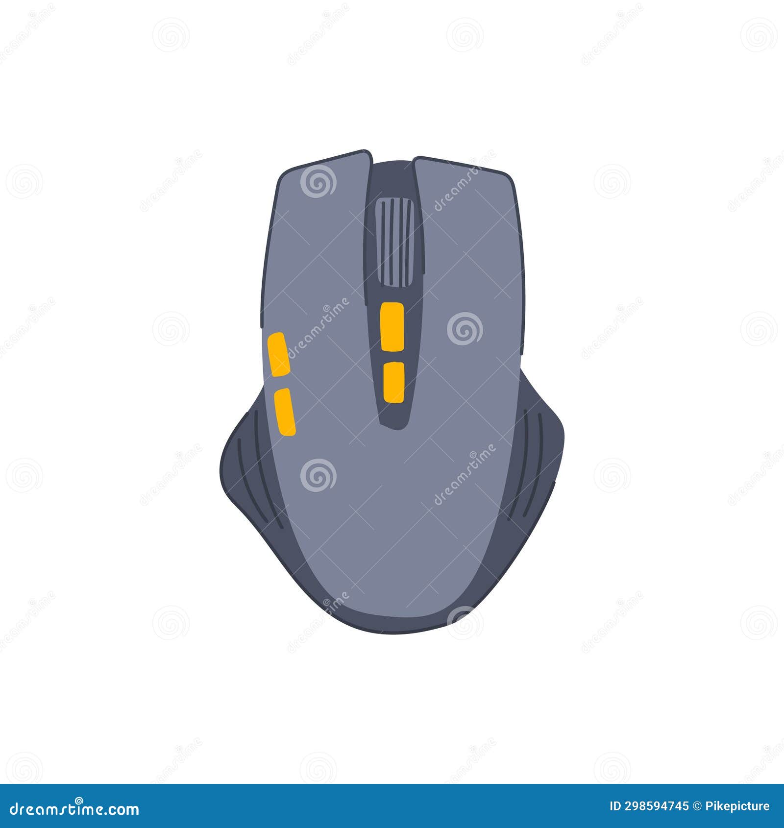 Digital Game Mouse Cartoon Vector Illustration Illustrazione Vettoriale ...