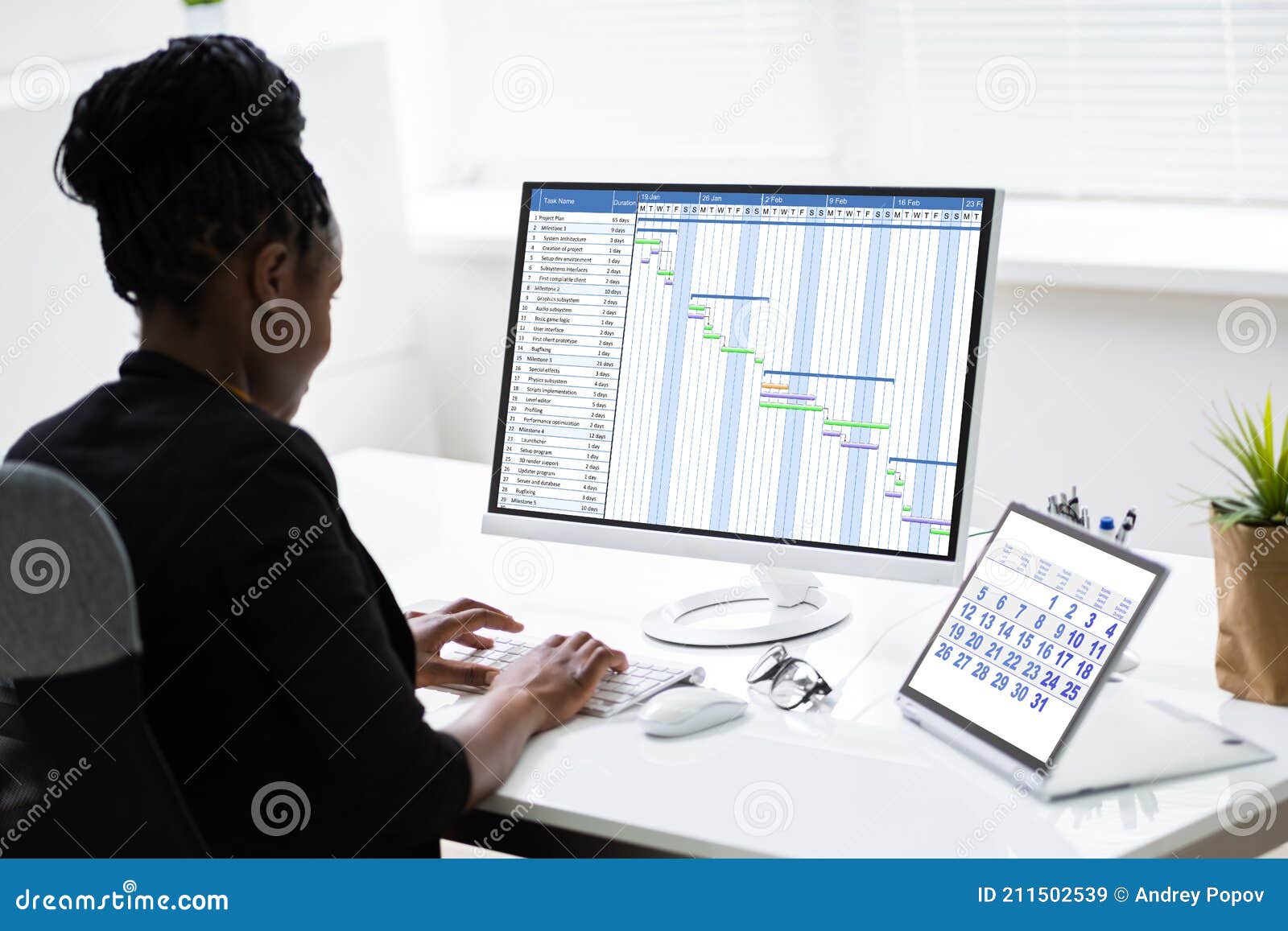 Task Sheets Attached To The Wall In The Office. Task Board, Kanban ...